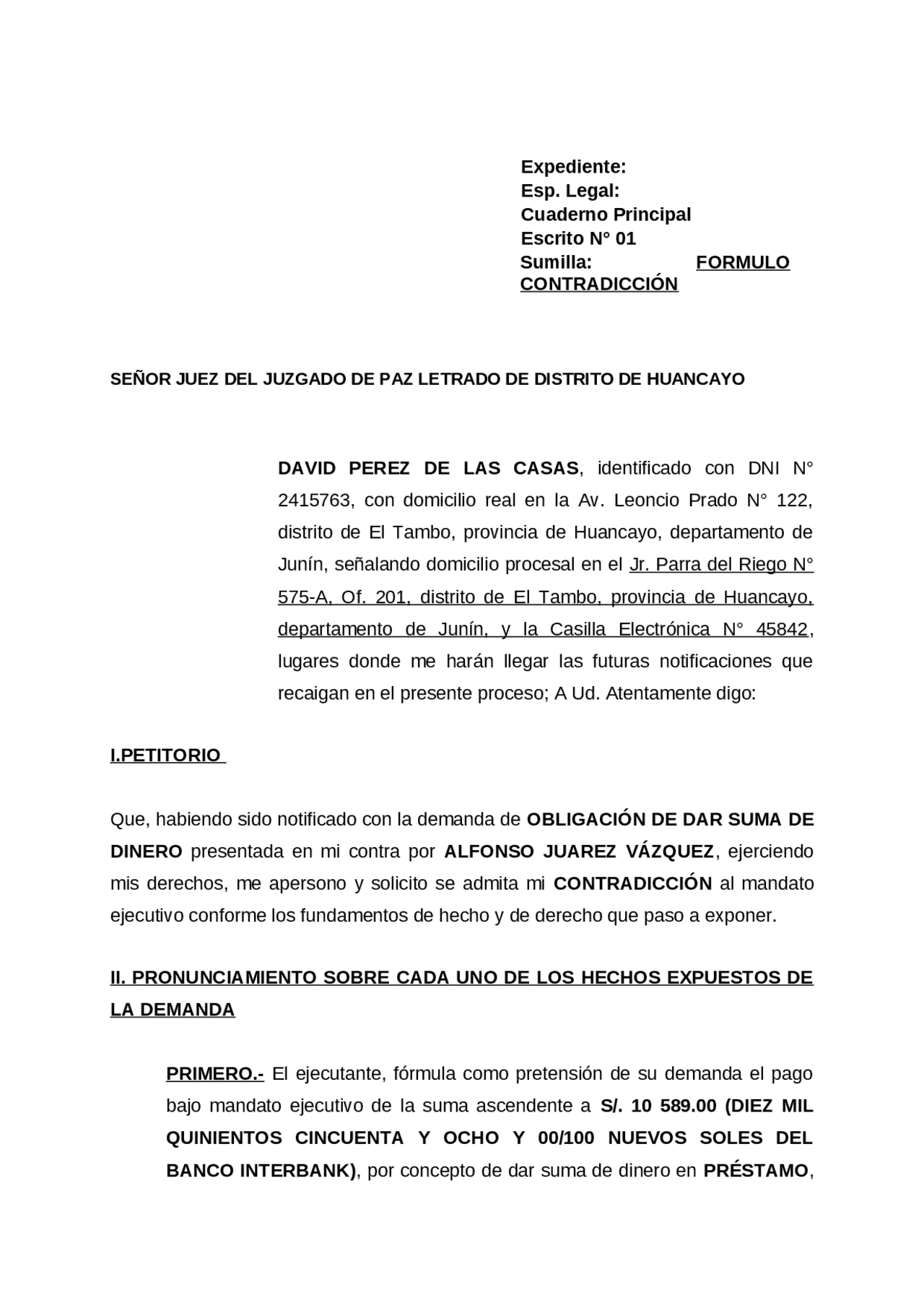 EXAMEN PROCESAL CIVIL - Docsity