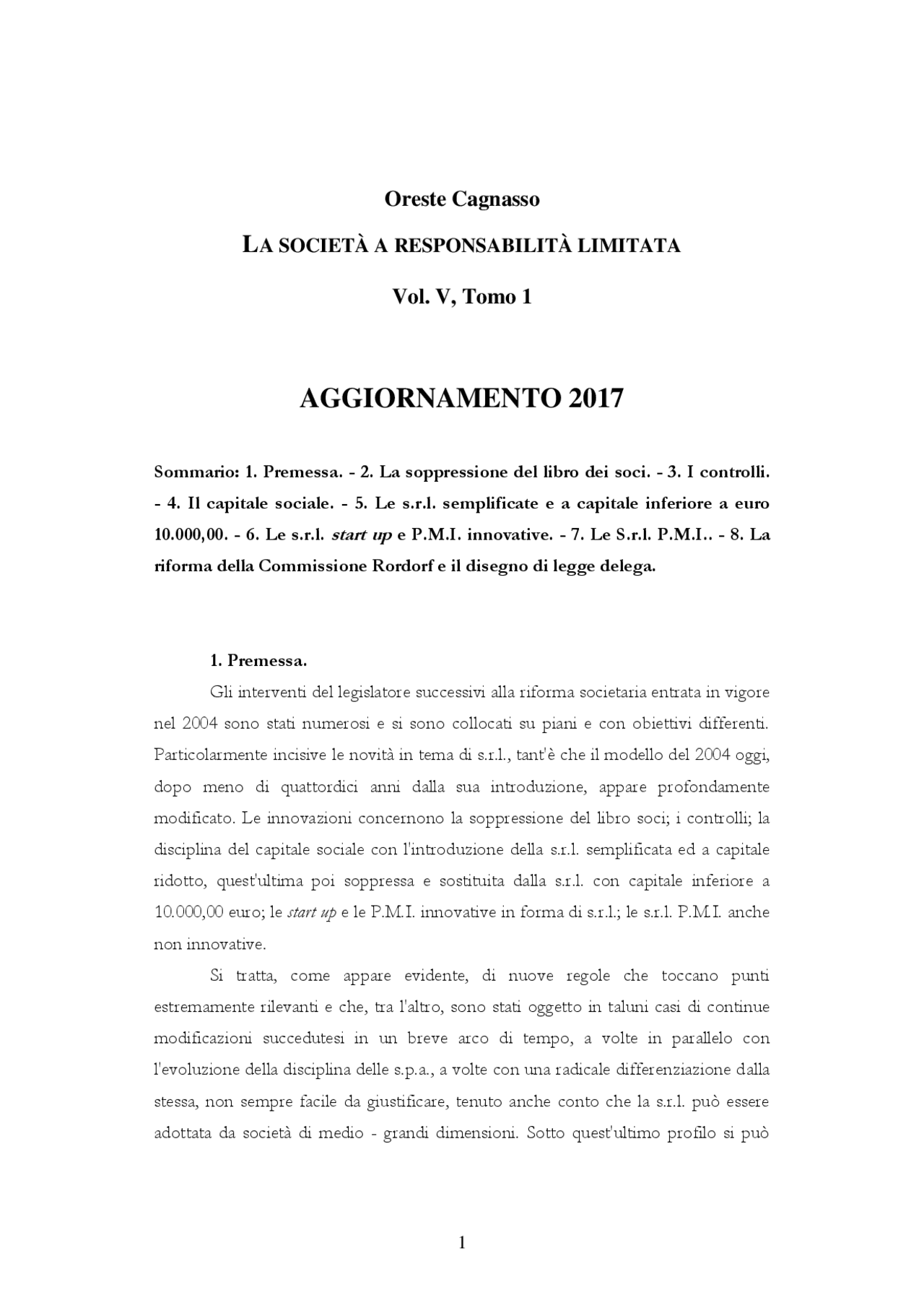 Srl Nuova Disciplina Docsity