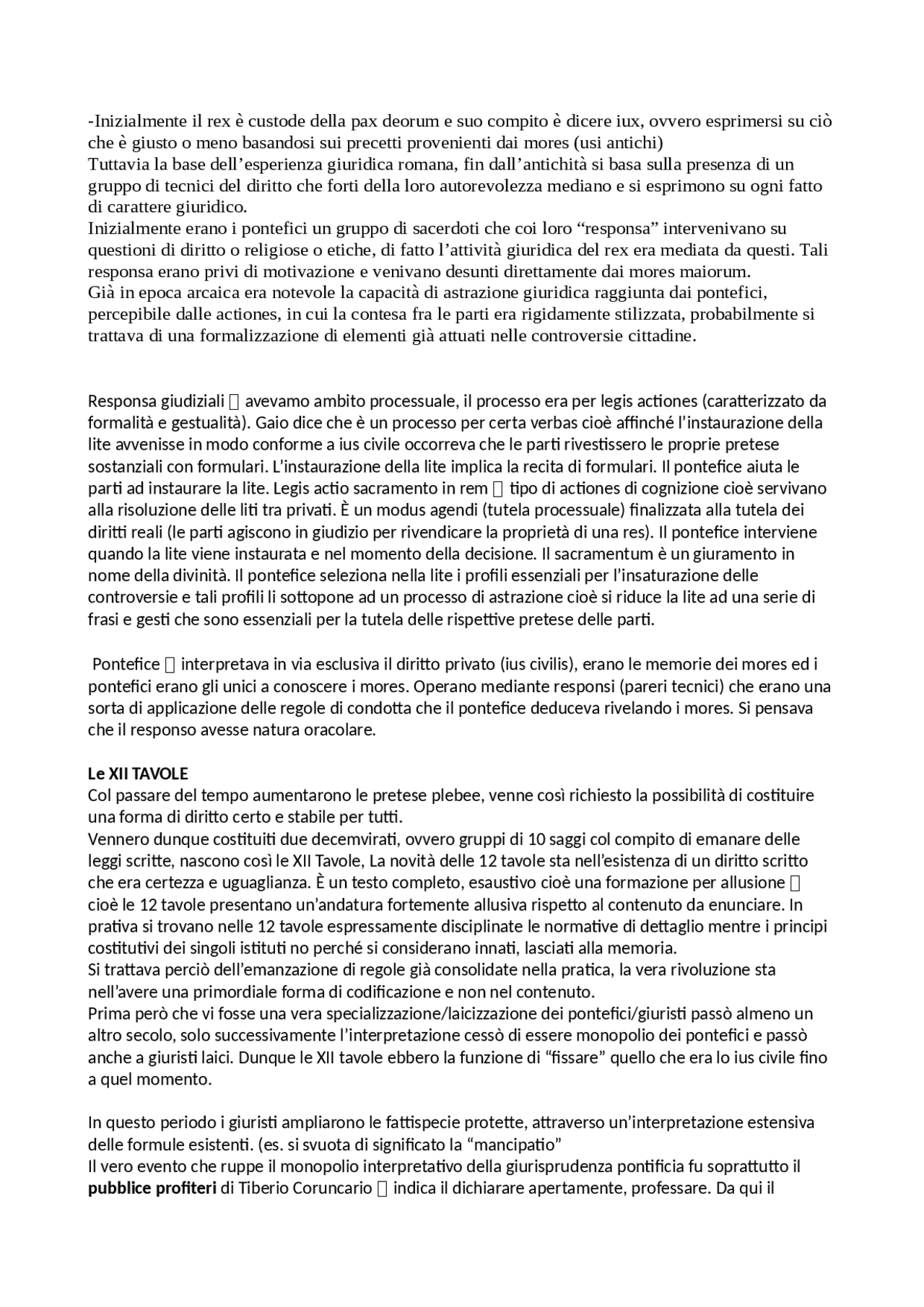 Riassunto Diritto Romano La Giurisprudenza Nel Sistema Delle Fonti