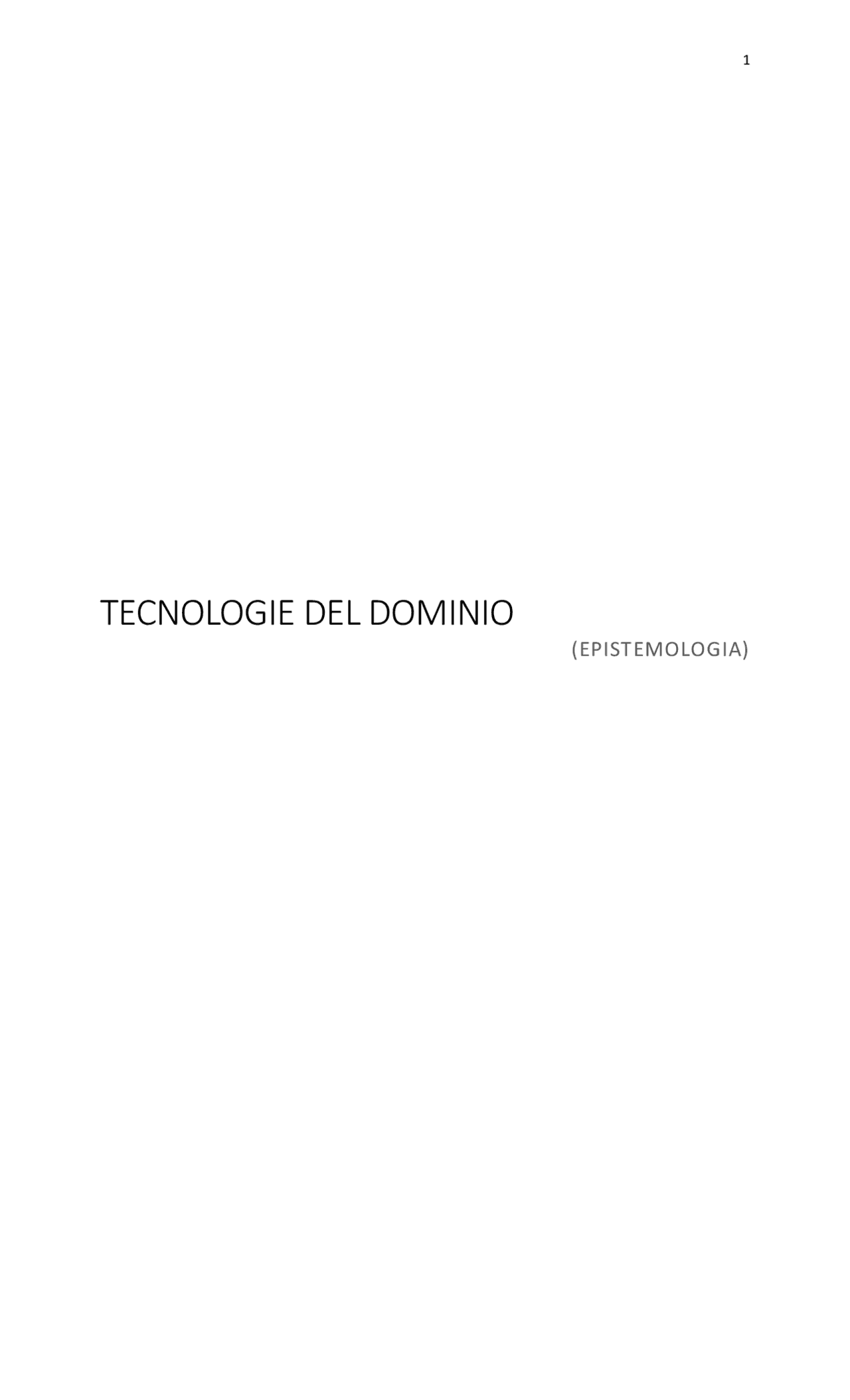 Tecnologie Del Dominio Docsity