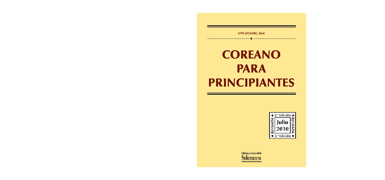 APRENDE COREANO PARA HISPANOHABLANTES - Docsity