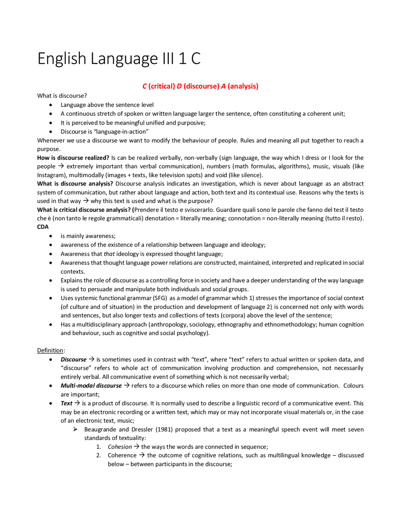 Lingua Inglese Iii 1 C Maci Docsity