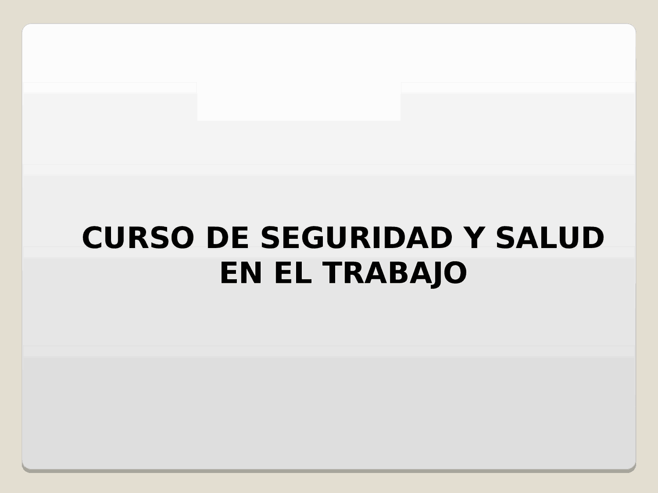 Curso STOP seguridad industrial - Docsity