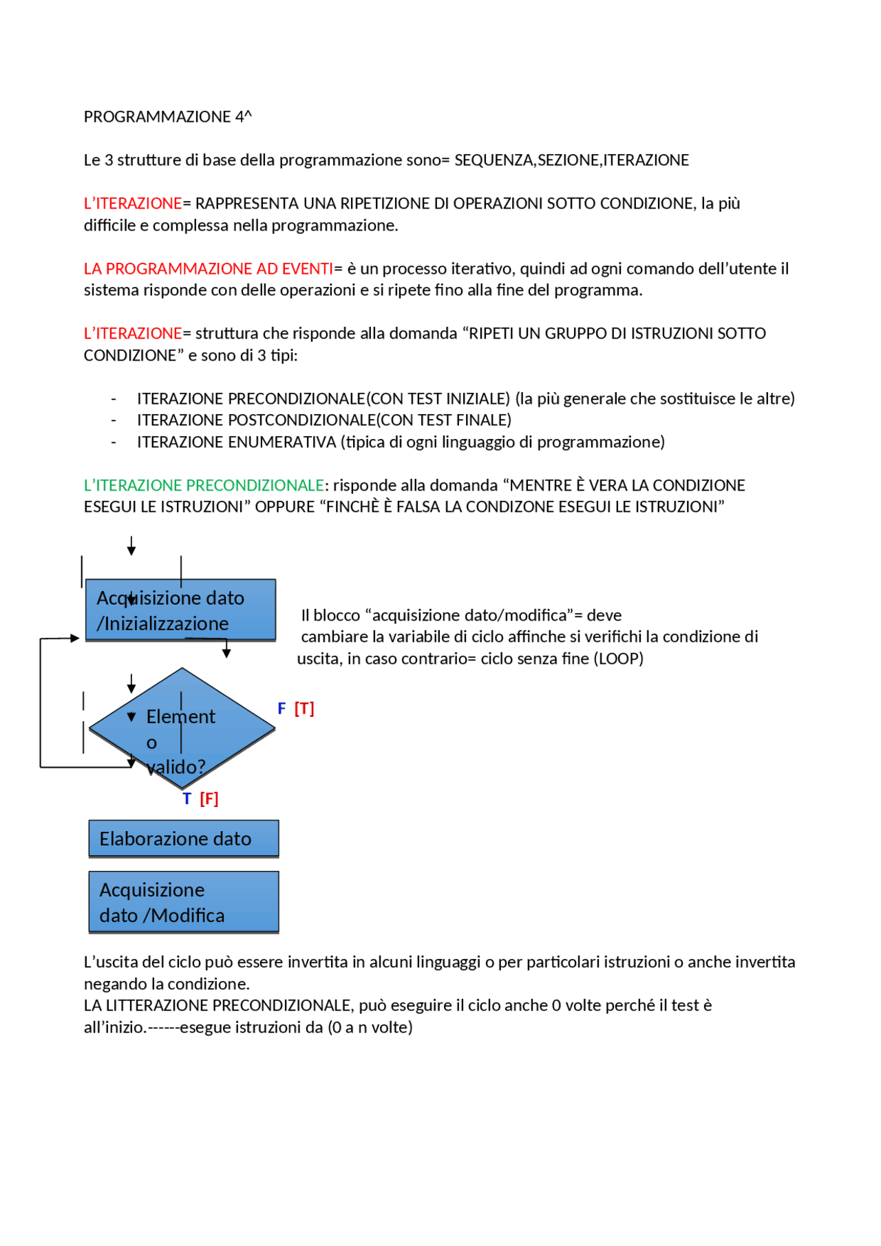 Programmazione 4 Docsity