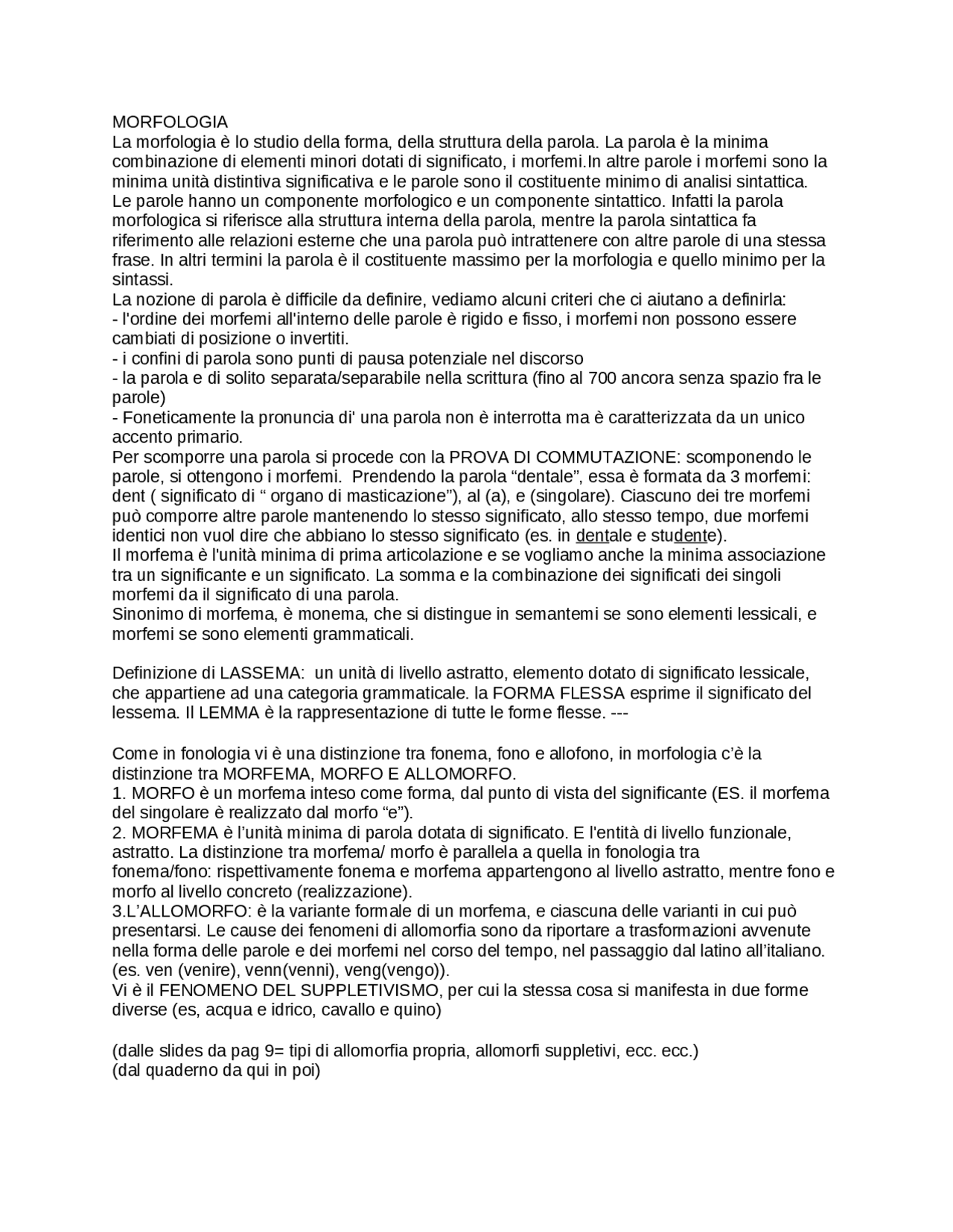 Riassunto Manuale La Linguistica Cap3 Docsity