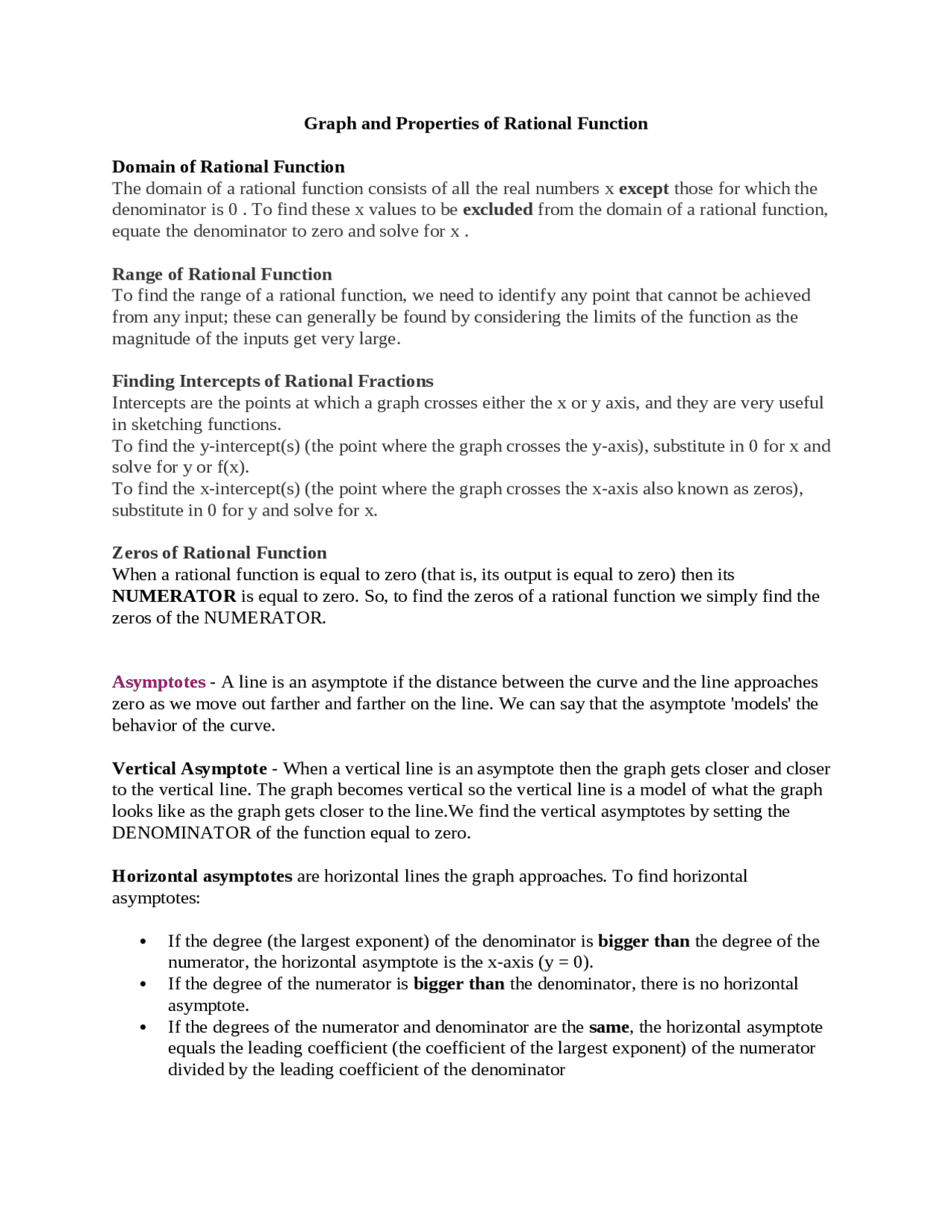 General Mathematics With Graphs Docsity