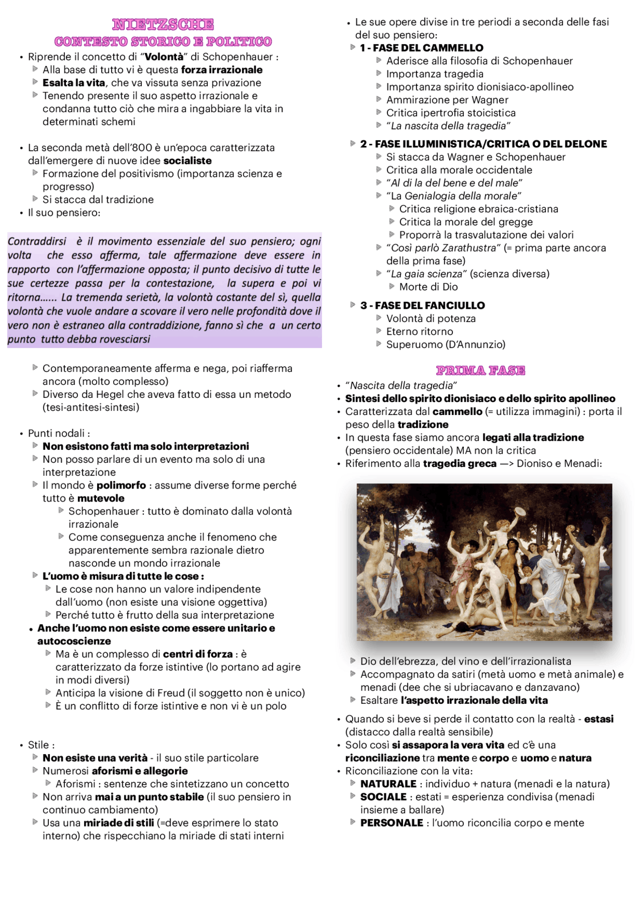 Appunti Di Nietzsche Docsity