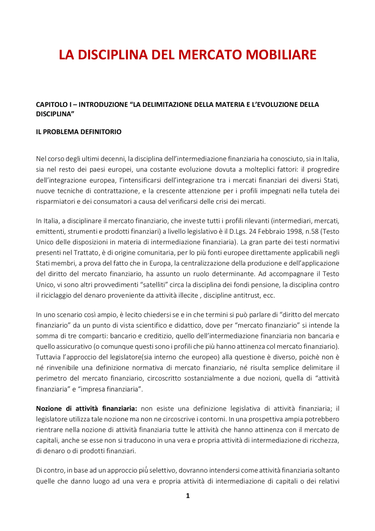 Riassunto Completo Del Libro Docsity