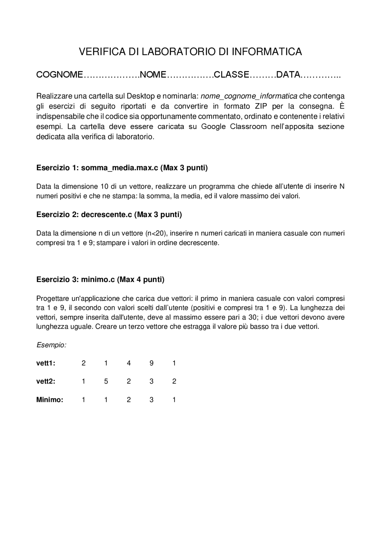 Verifica Applicazione Di Word Docsity