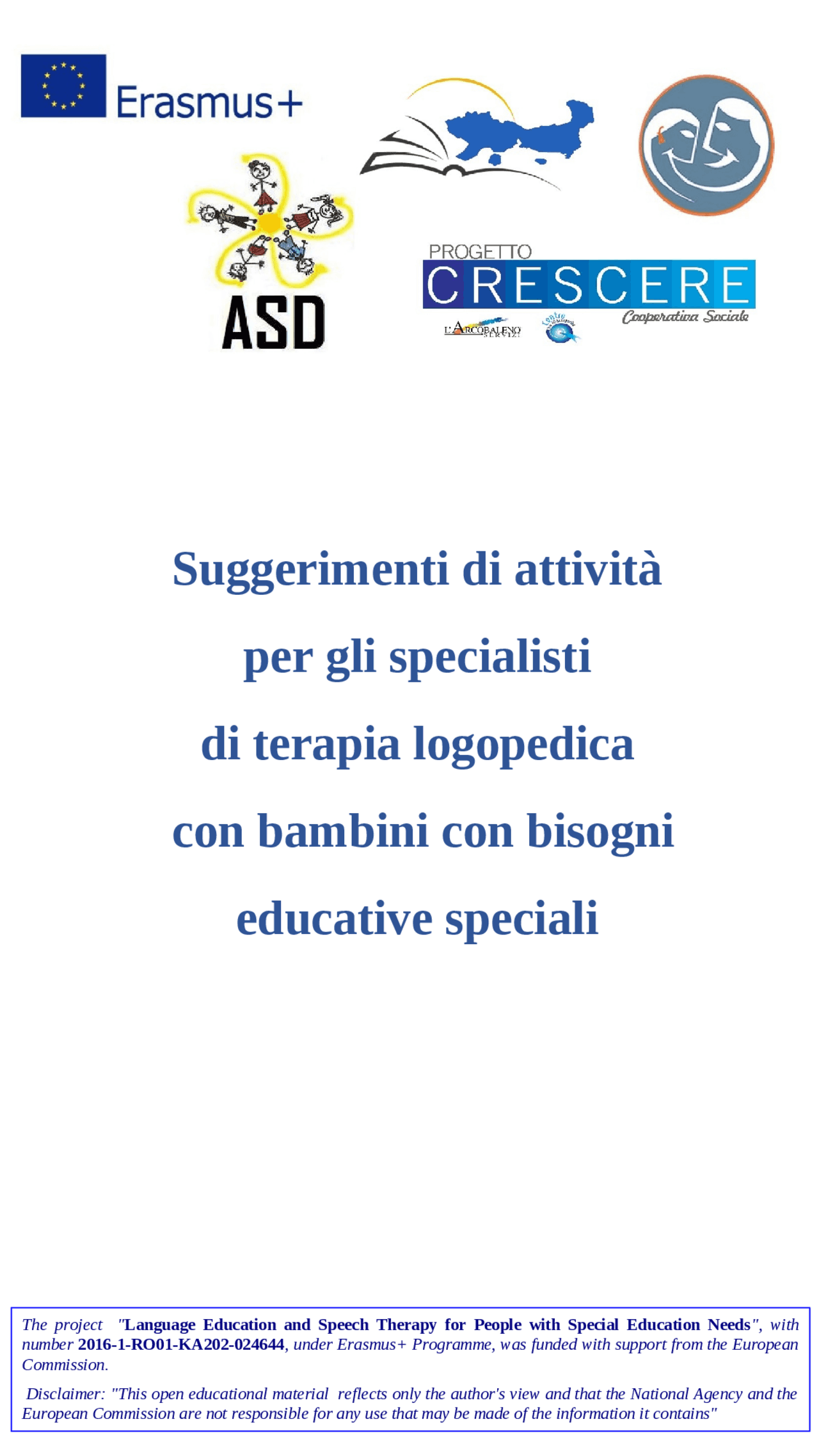 Informazioni Sulla Logopedia Docsity