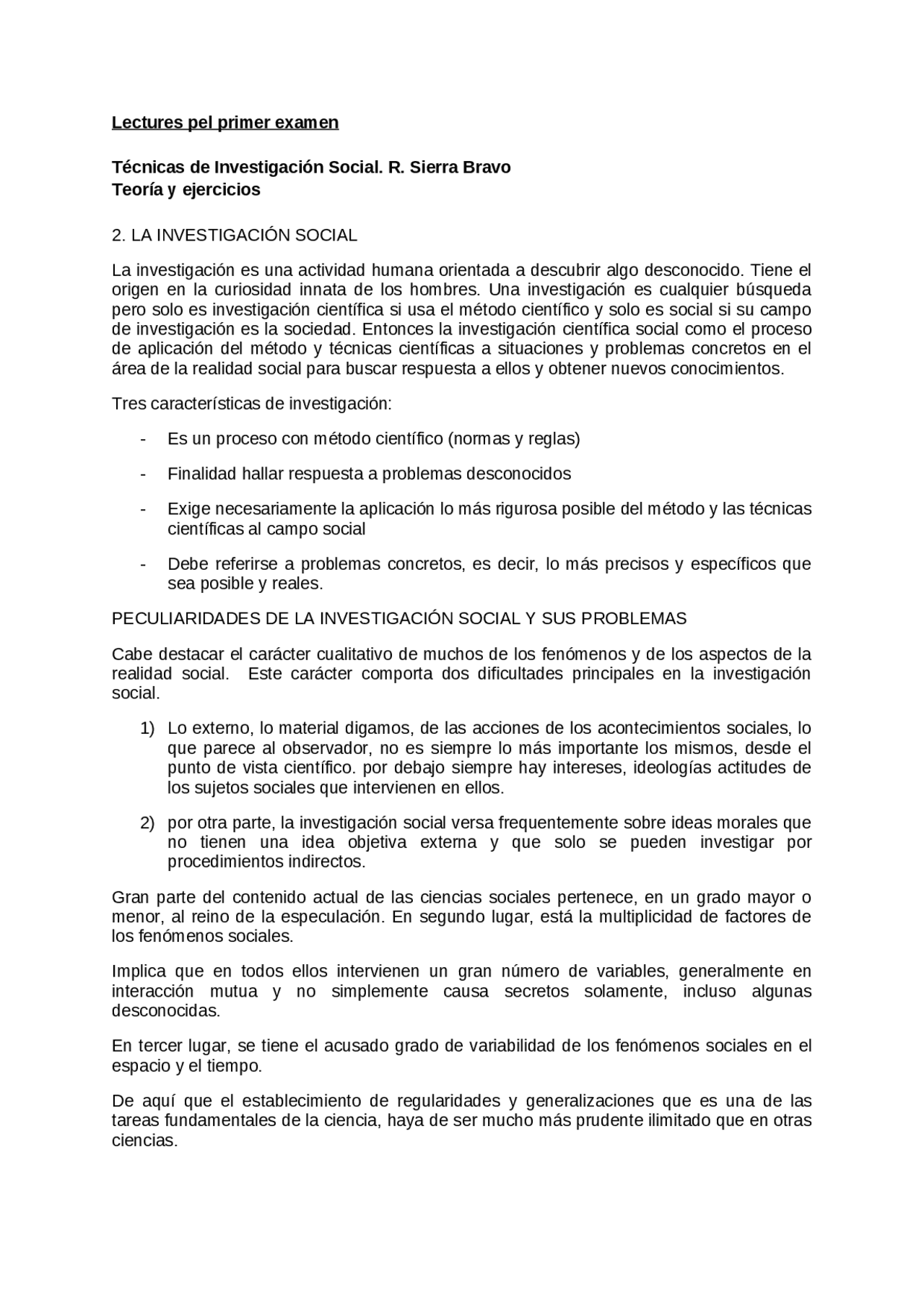 Resumenes Lecturas De Mètodes I Tècniques Del Treball Social Docsity