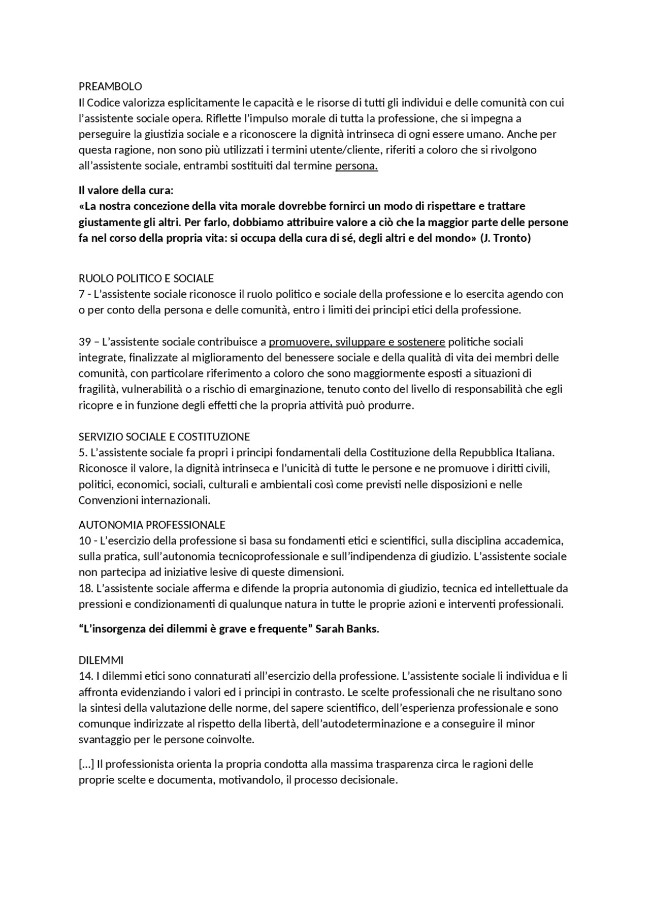 Appunti Di Etica E Deontologia Professionale Docsity