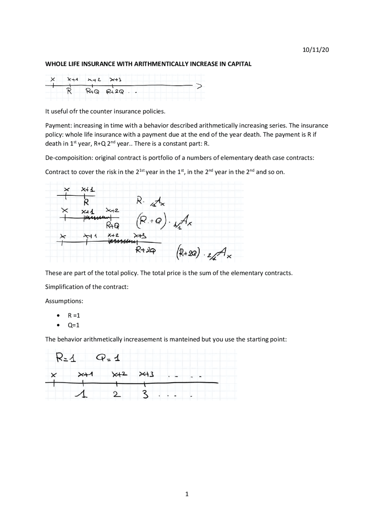Introduction To Actuarial Mathematics Module Biffi Docsity