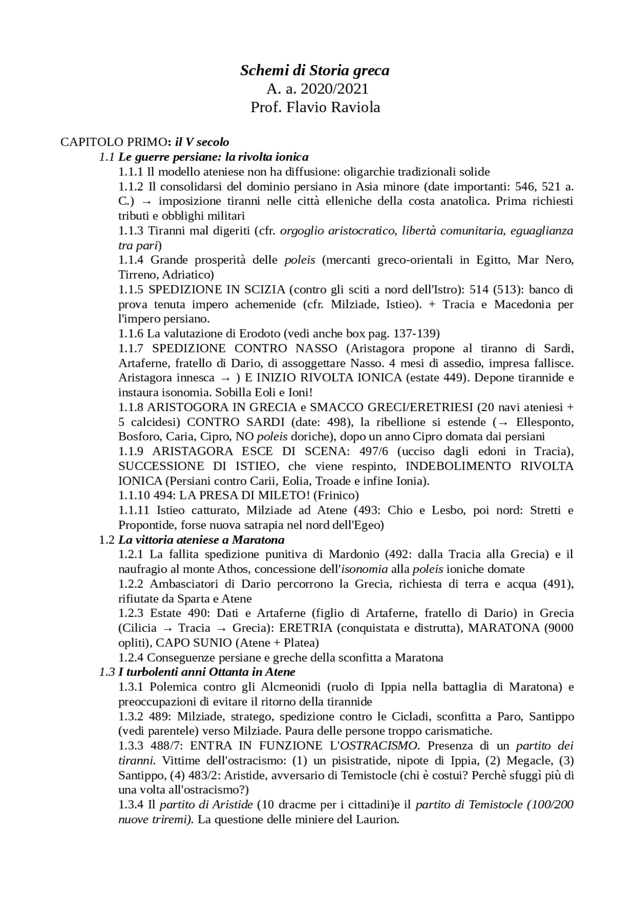 Storia Greca Riassunti Docsity
