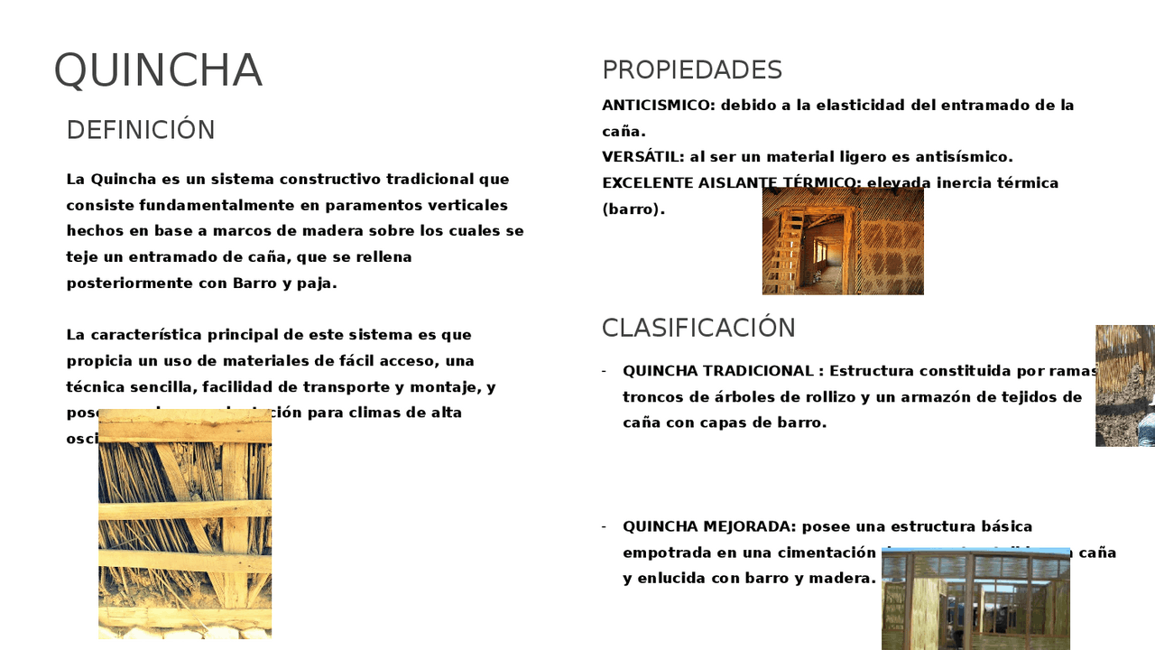 LA QUINCHA INFORMACION GENERAL - Docsity