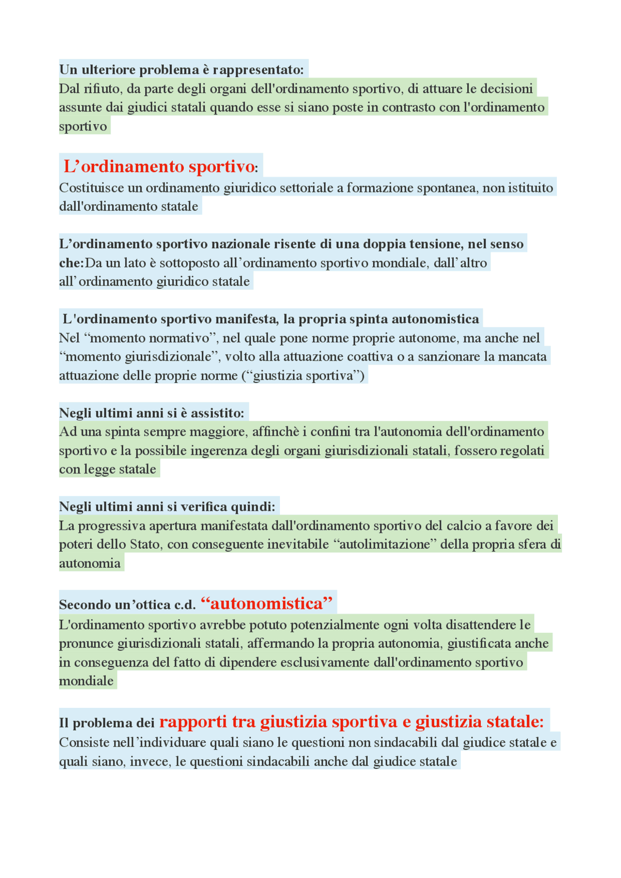 Test Autovalutazione Docsity