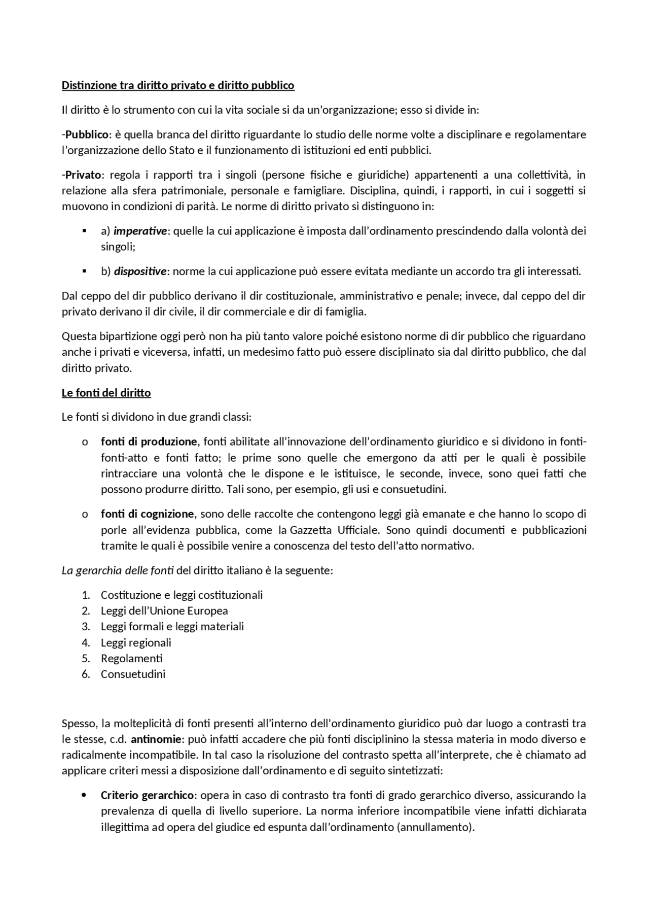 Concetti Fondamentali Di Diritto Privato Docsity