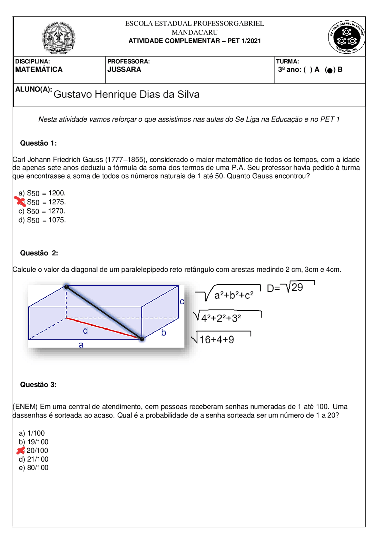 Manual Escola Matematica Exercícios Matemática Docsity