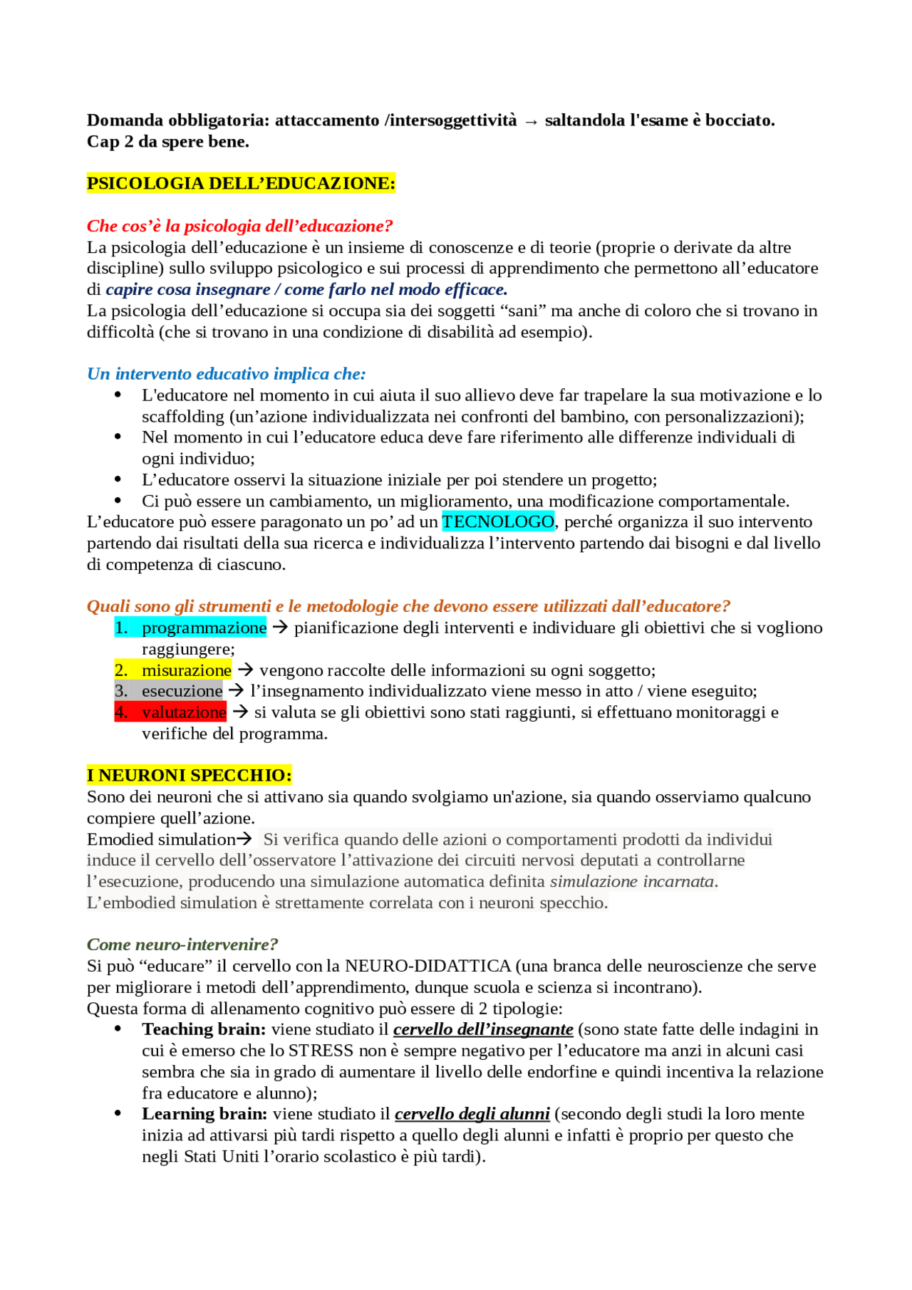 Appunti Dettagliati E Completi Docsity