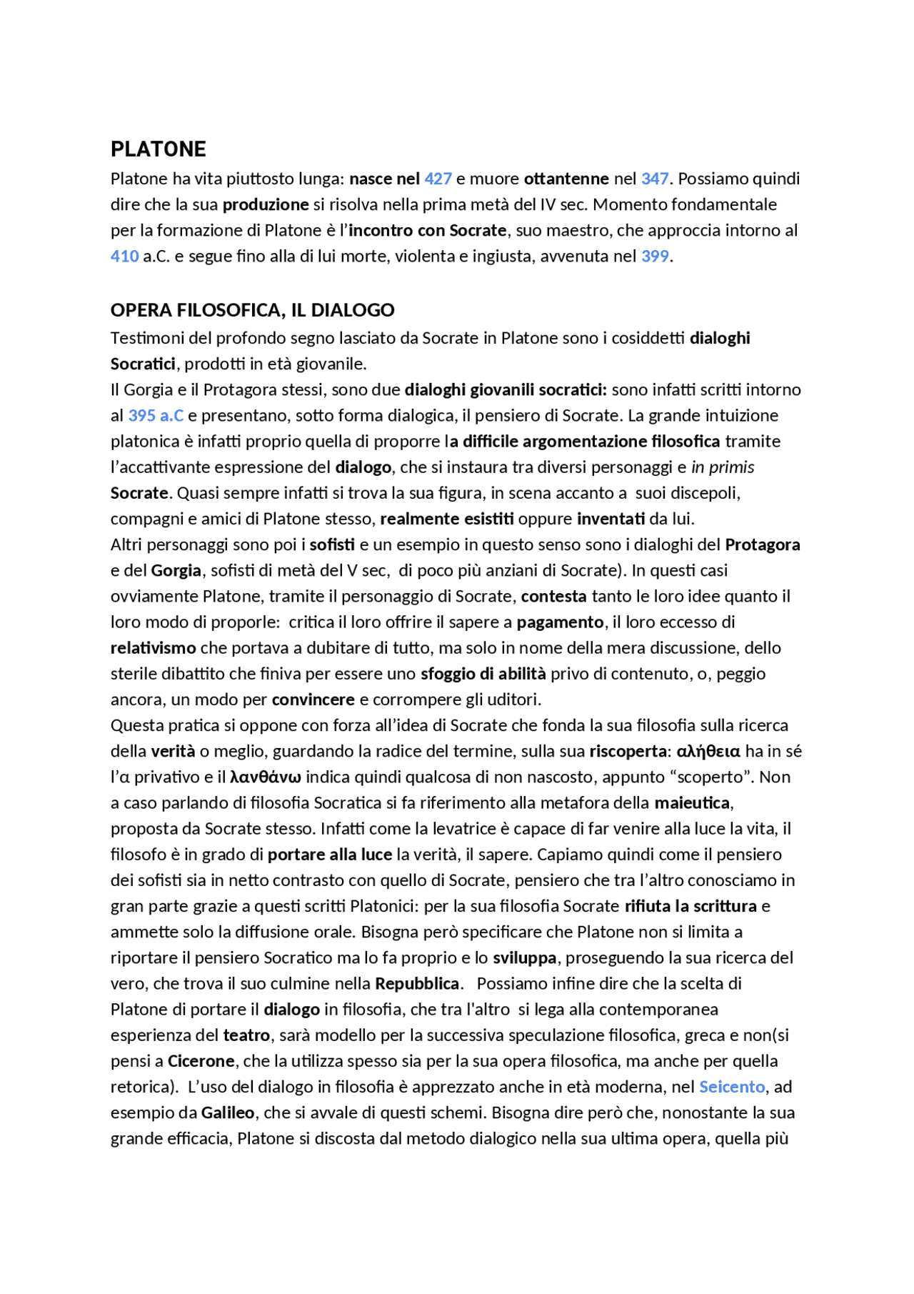 Platone Gorgia E Protagora Docsity