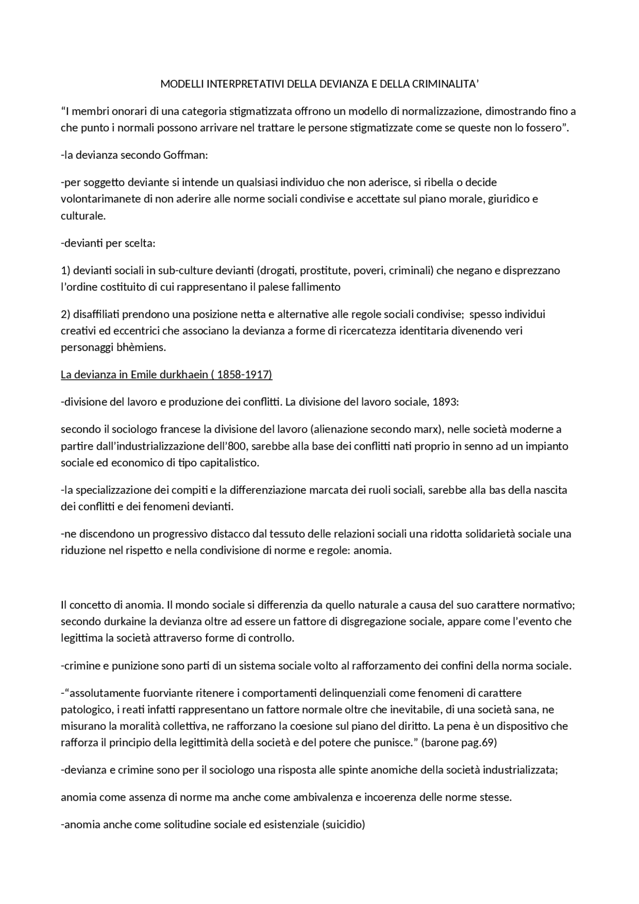 Pedagogia Della Devianza Docsity