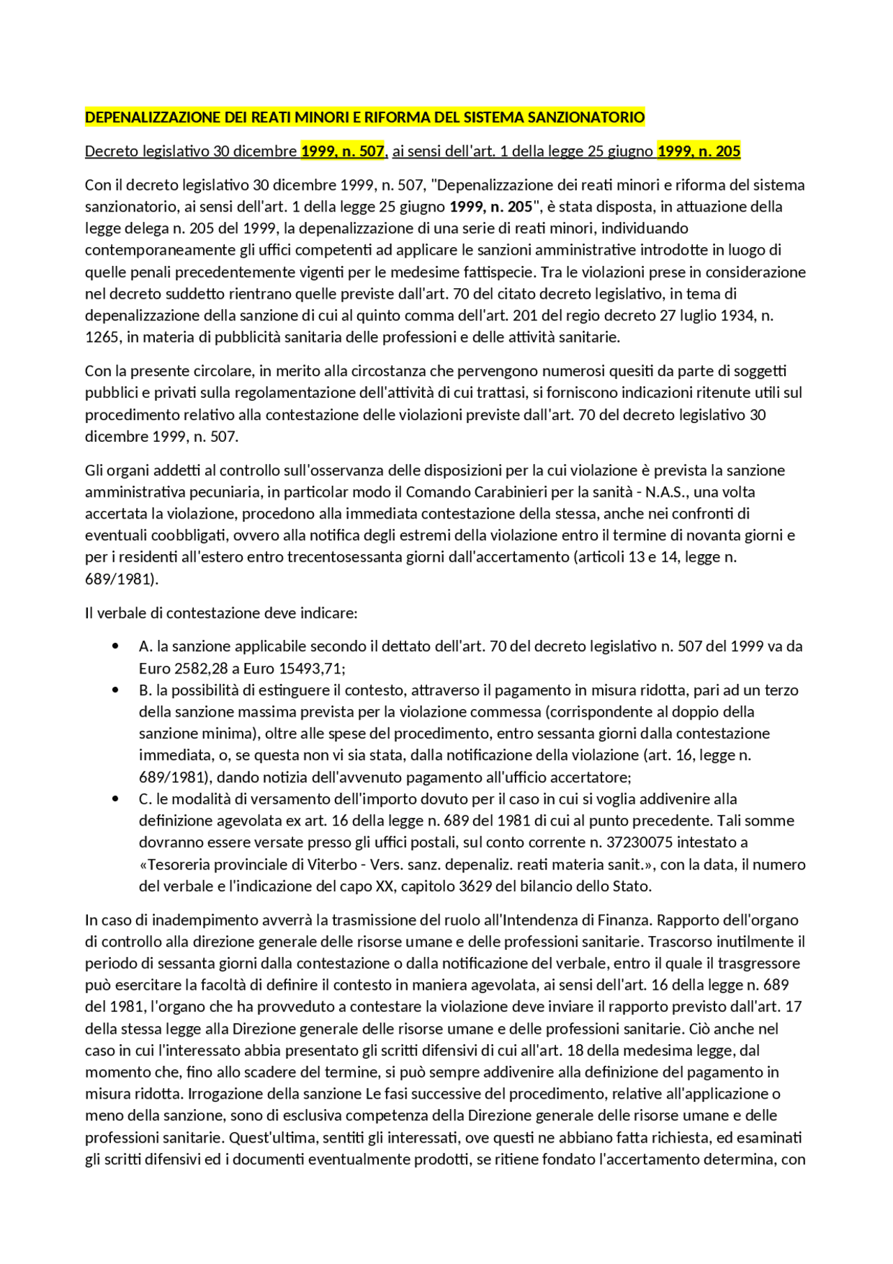 Leggi In Riferimento Alla Polizia Locale Docsity