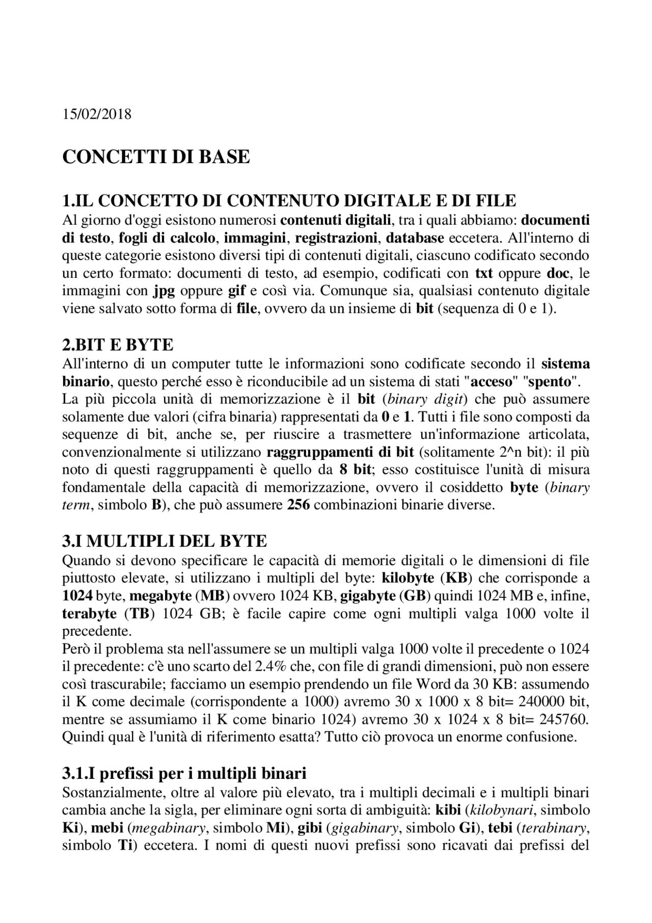 Appunti Di Archivistica Digitale Docsity