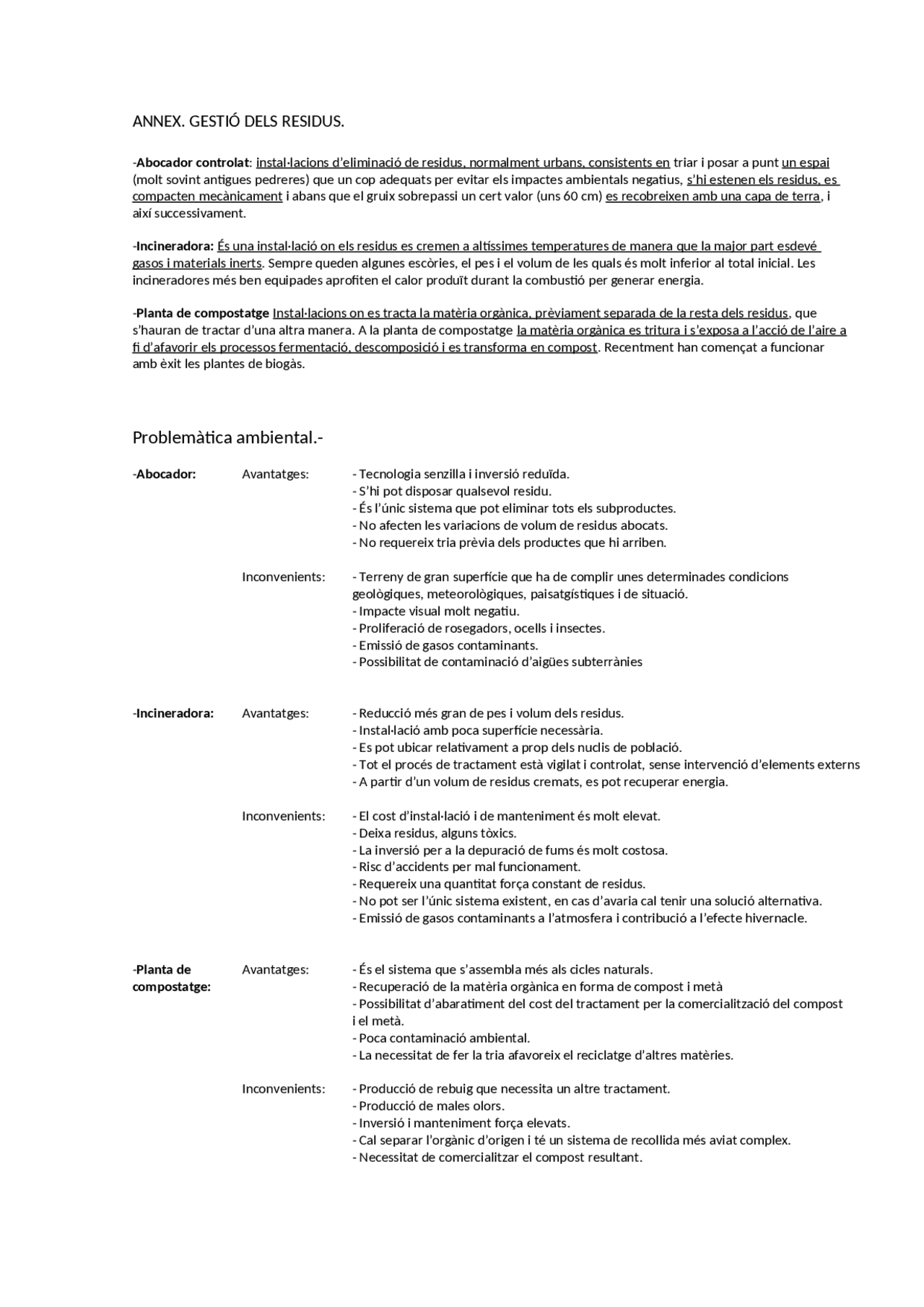 Apuntes De Los Residuos Docsity