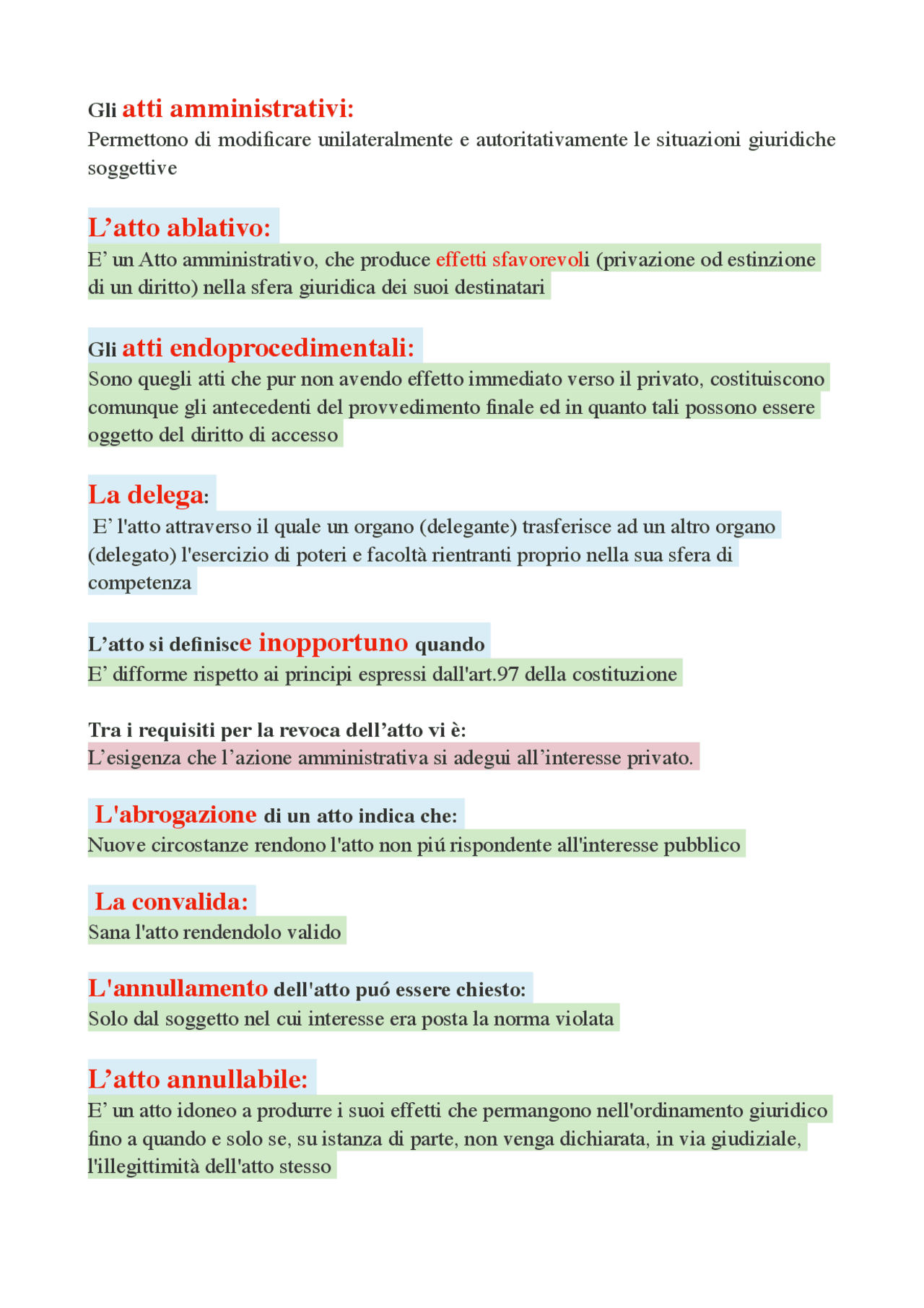 Test Autovalutazione Docsity
