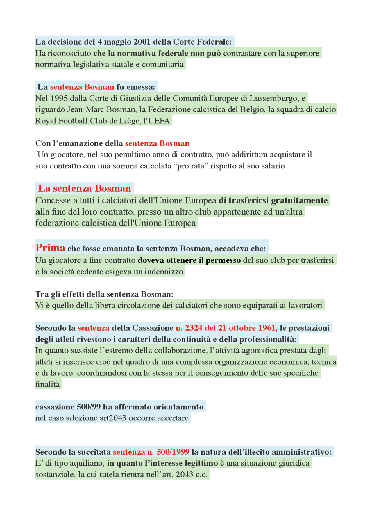 Test Autovalutazione Docsity