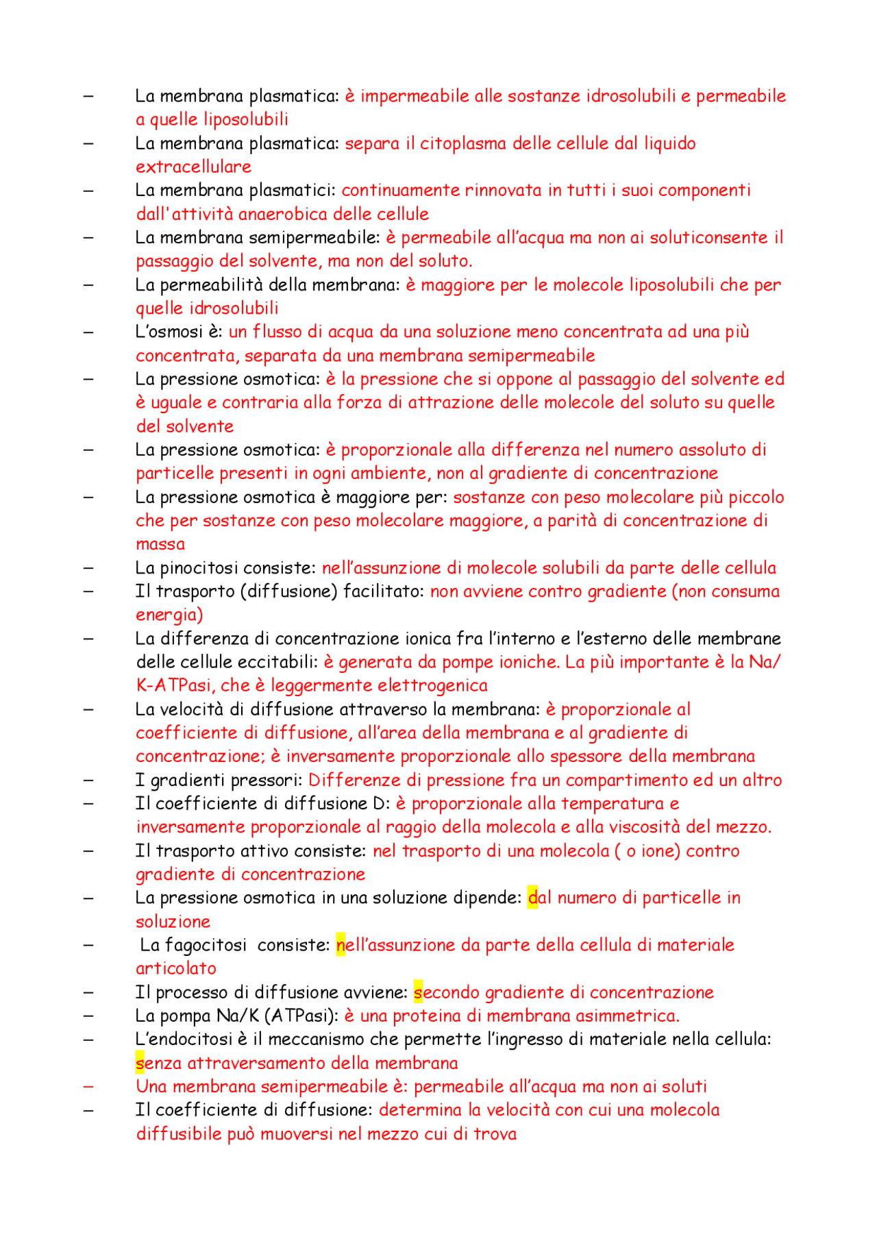 Domande Esame Fisiologia Fac Simile Prove Desame Di Fisiologia Docsity
