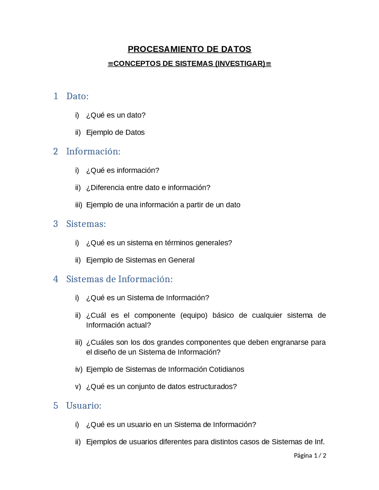 Procesamiento De Datos Monografías Ensayos De Metodología De