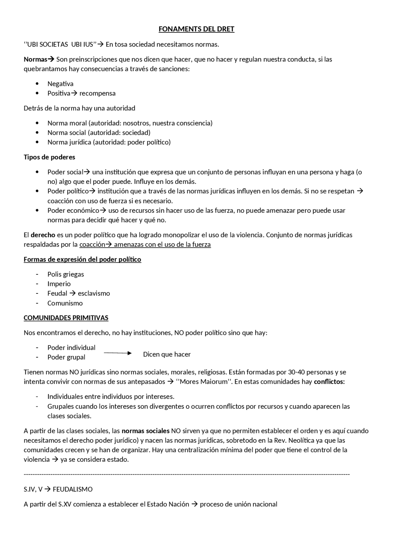 Fonaments Del Dret Apuntes Docsity