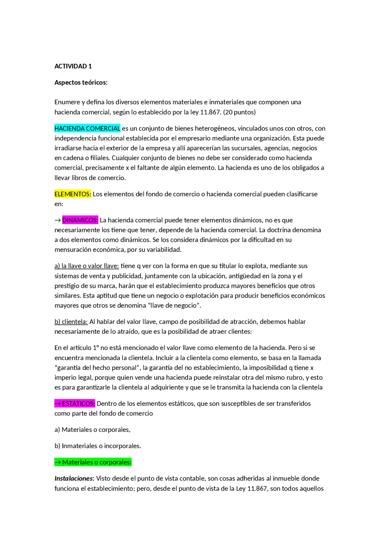 Parcial 2 Derecho Comercial Ejercicios De Derecho Docsity