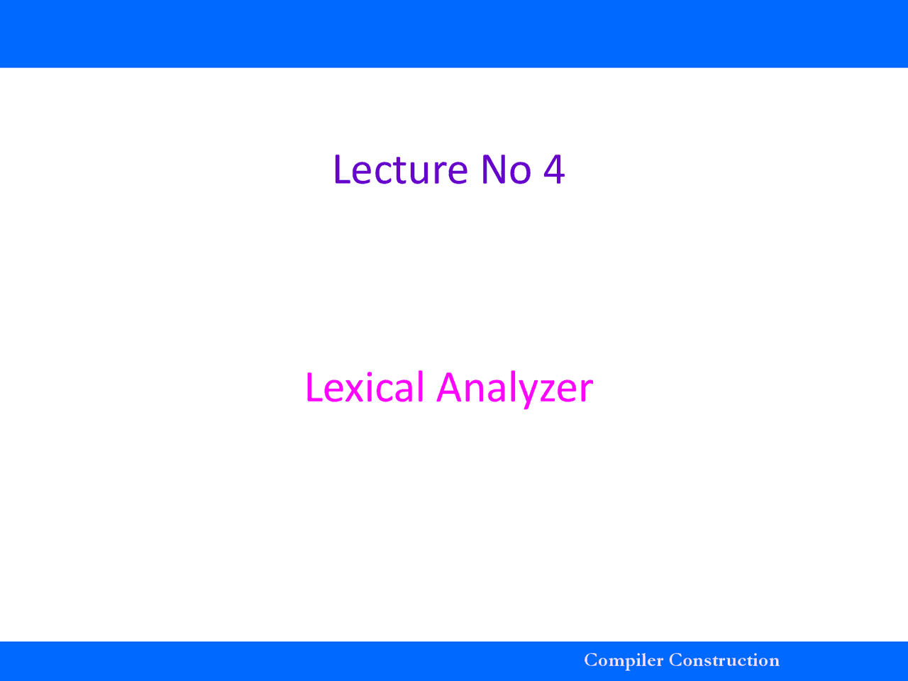 Lecture 4 Of Compiler Construction Docsity 0164