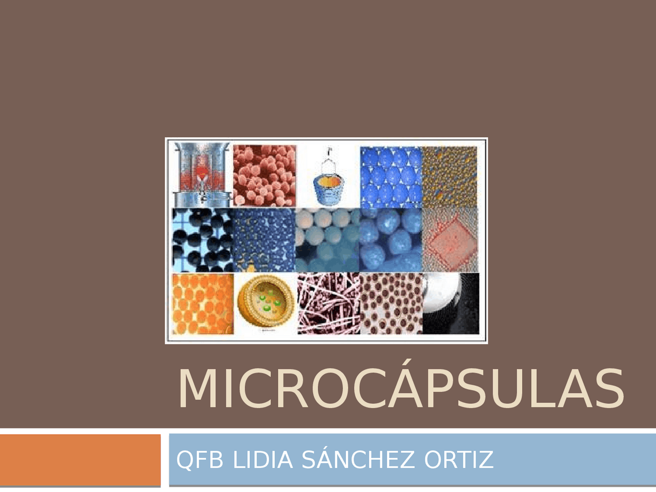 Microcapsulas tecnologia farmaceutica - Docsity