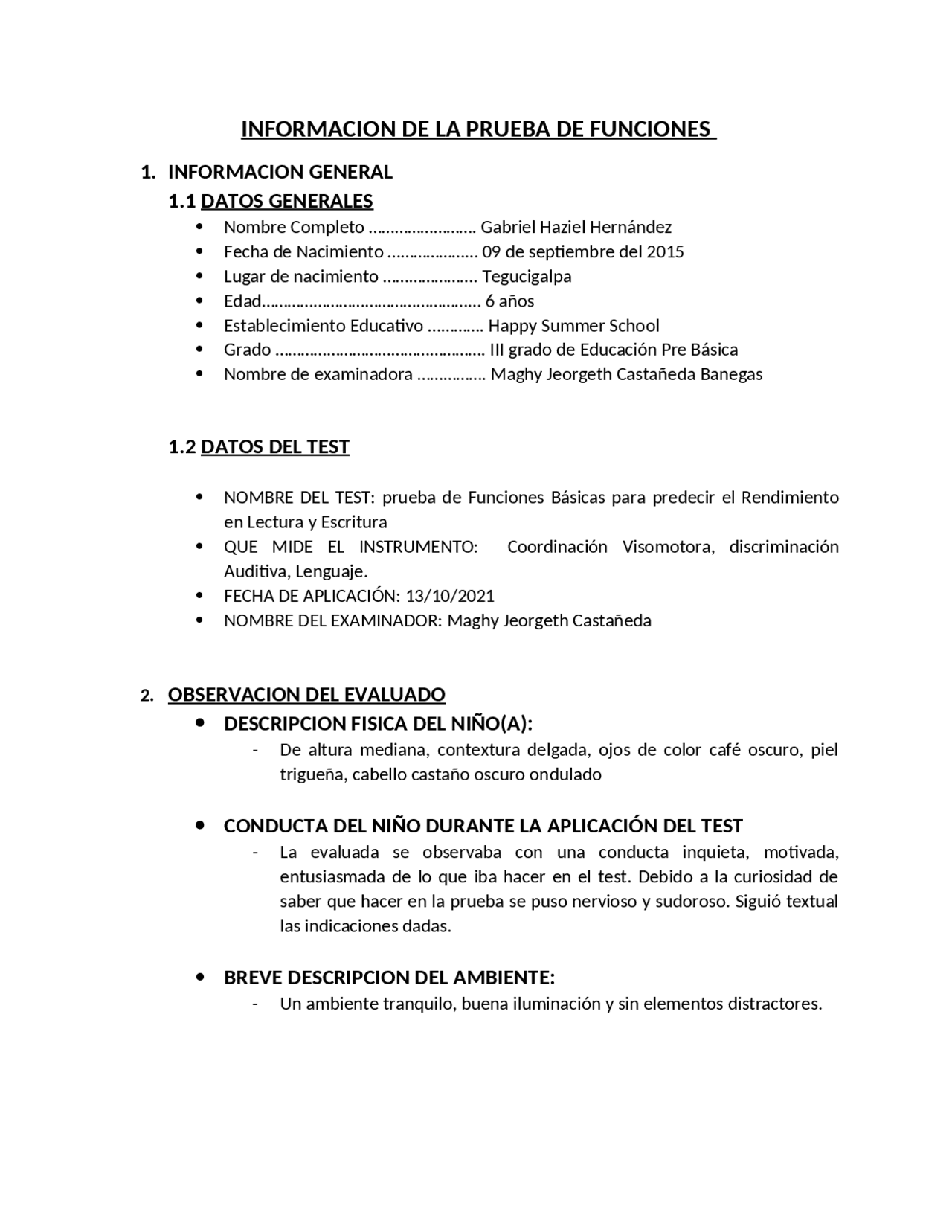 Aplicacion De Pruebas De Diagnostico Docsity