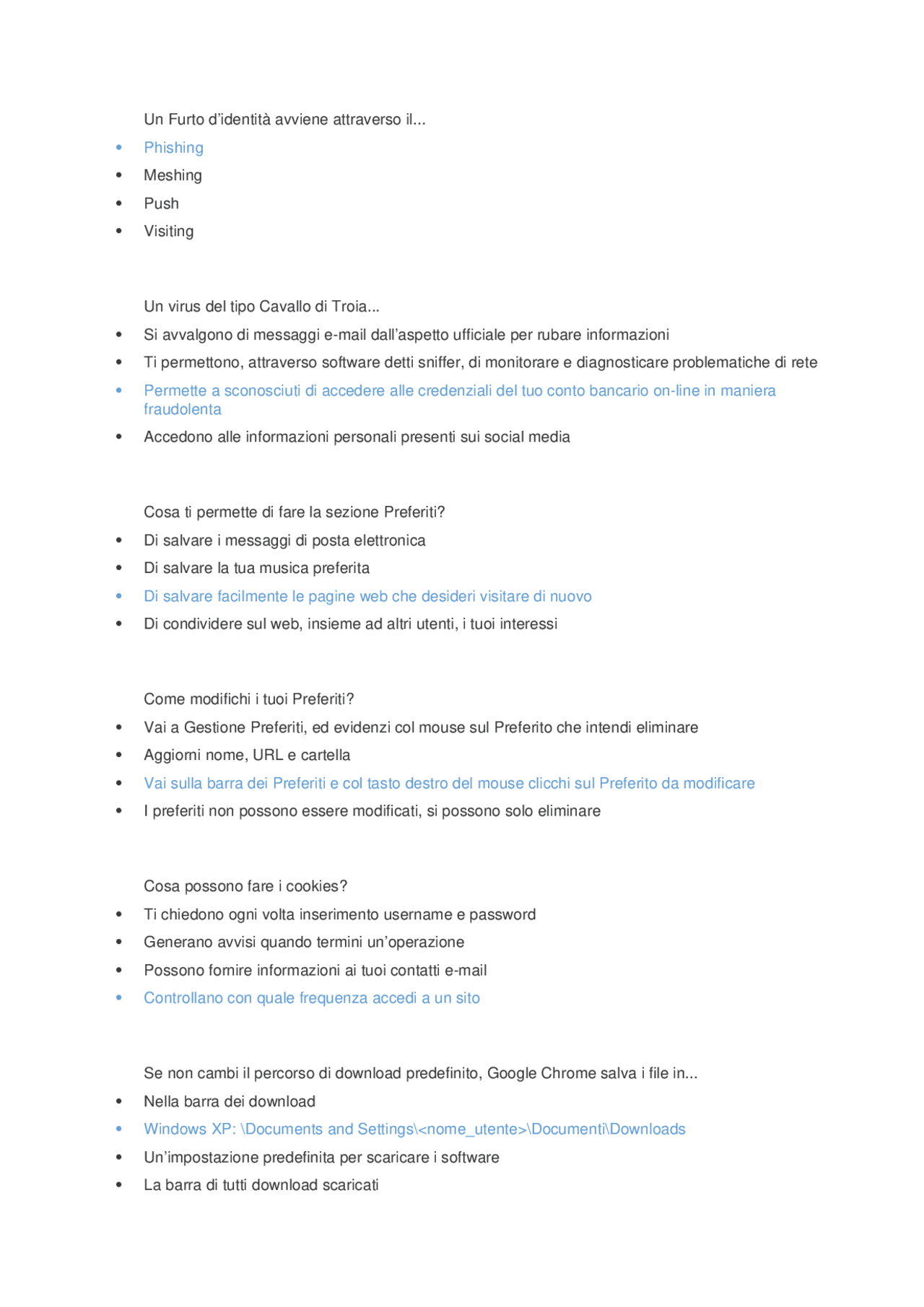Eipass Risposte Modulo 3 Docsity