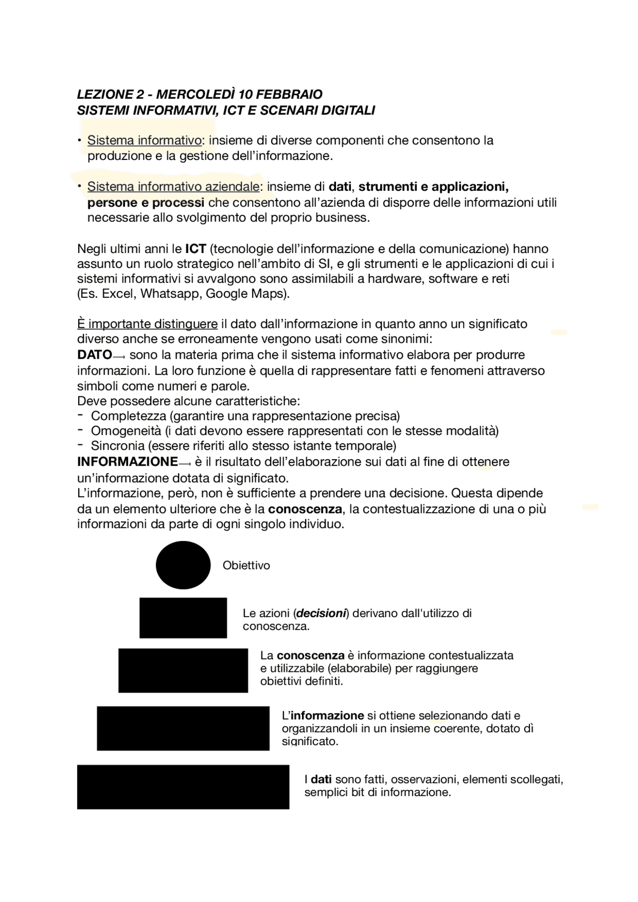 Appunti Di Sistemi Informativi Iulm Docsity