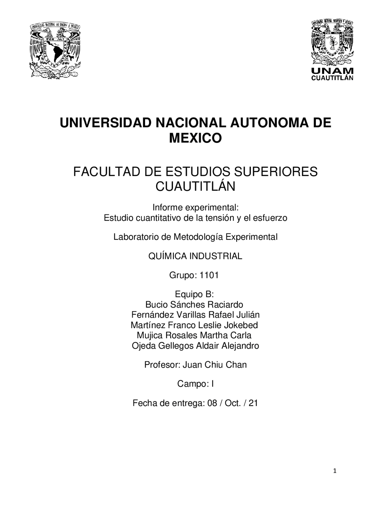 Informe Experimental Docsity