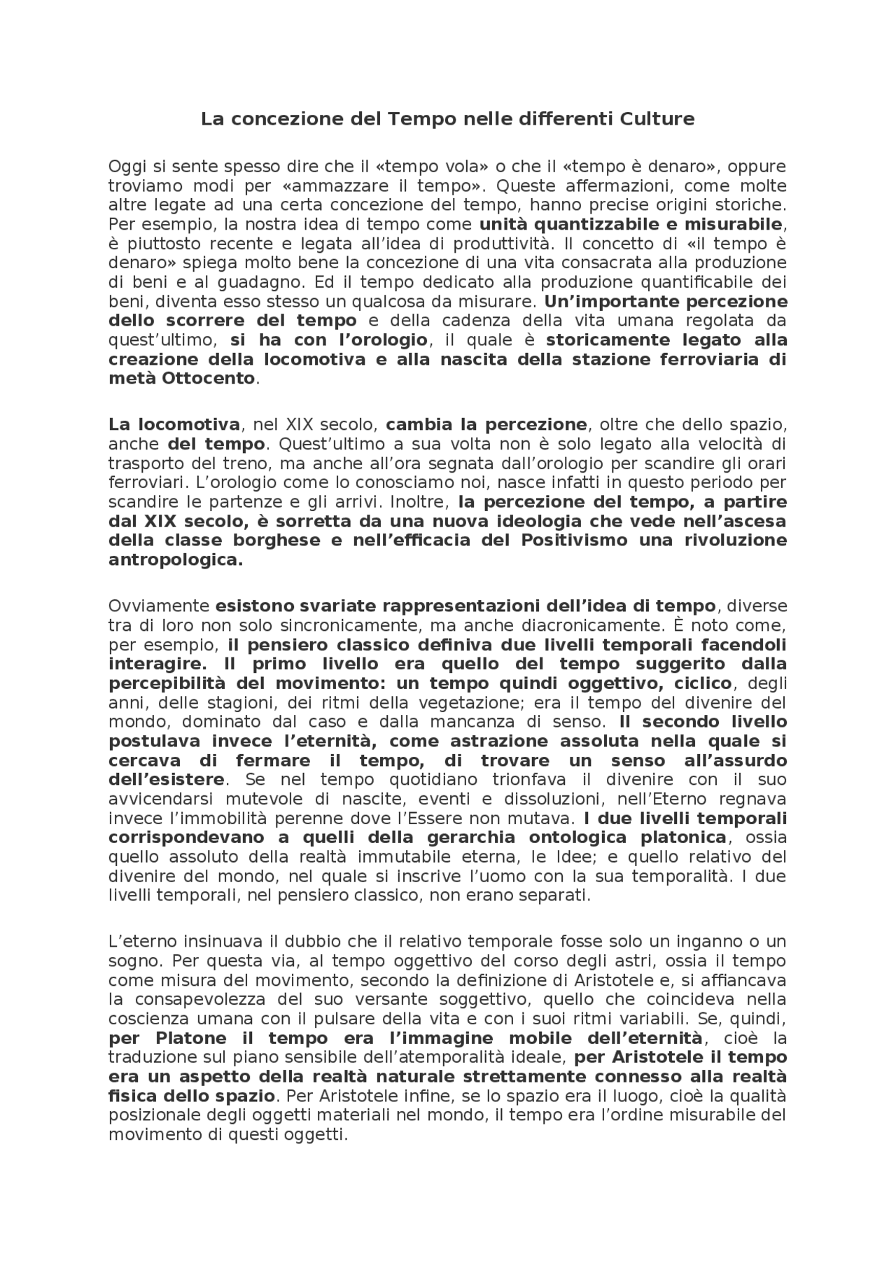 Documento Riassuntivo Docsity