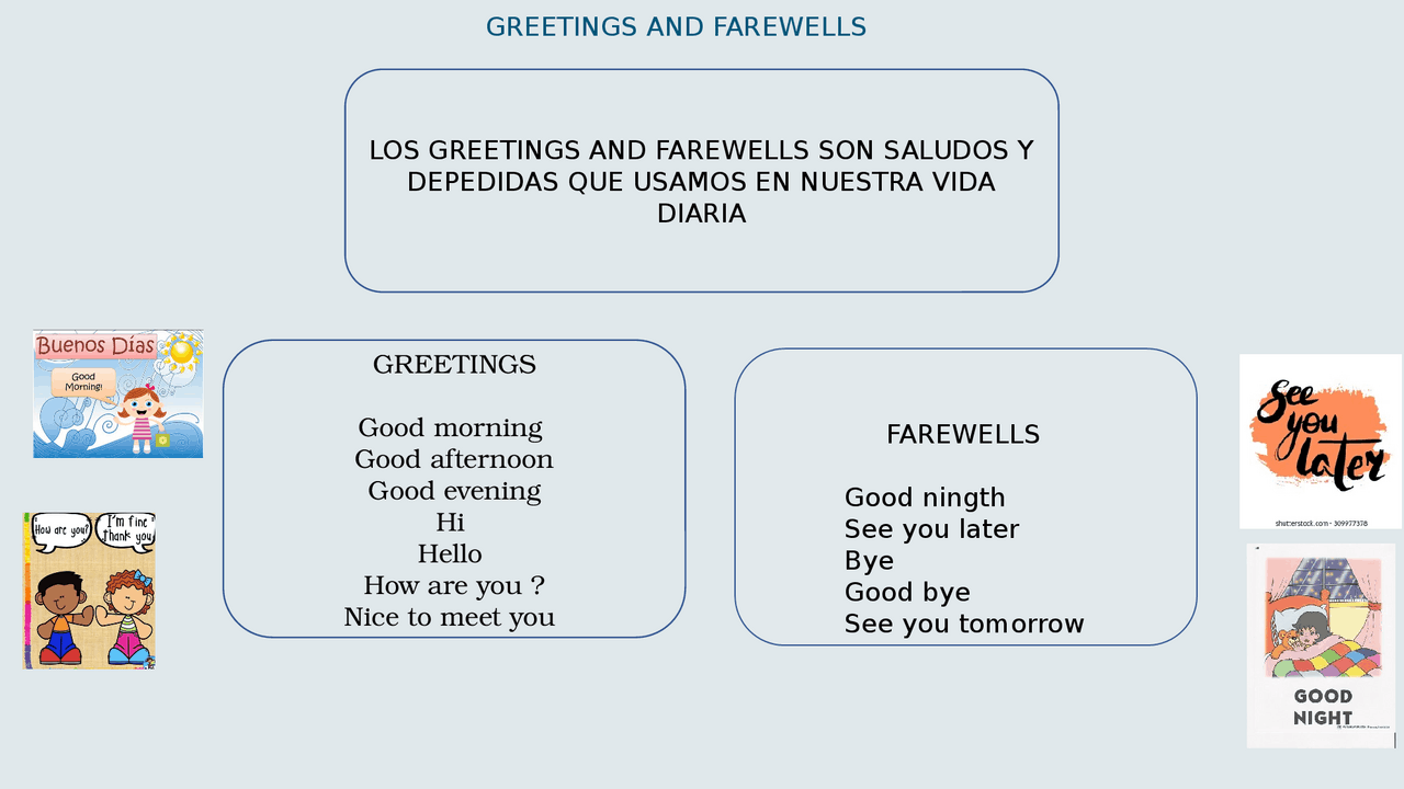 GREETINGS AND FAREWELLS - Docsity