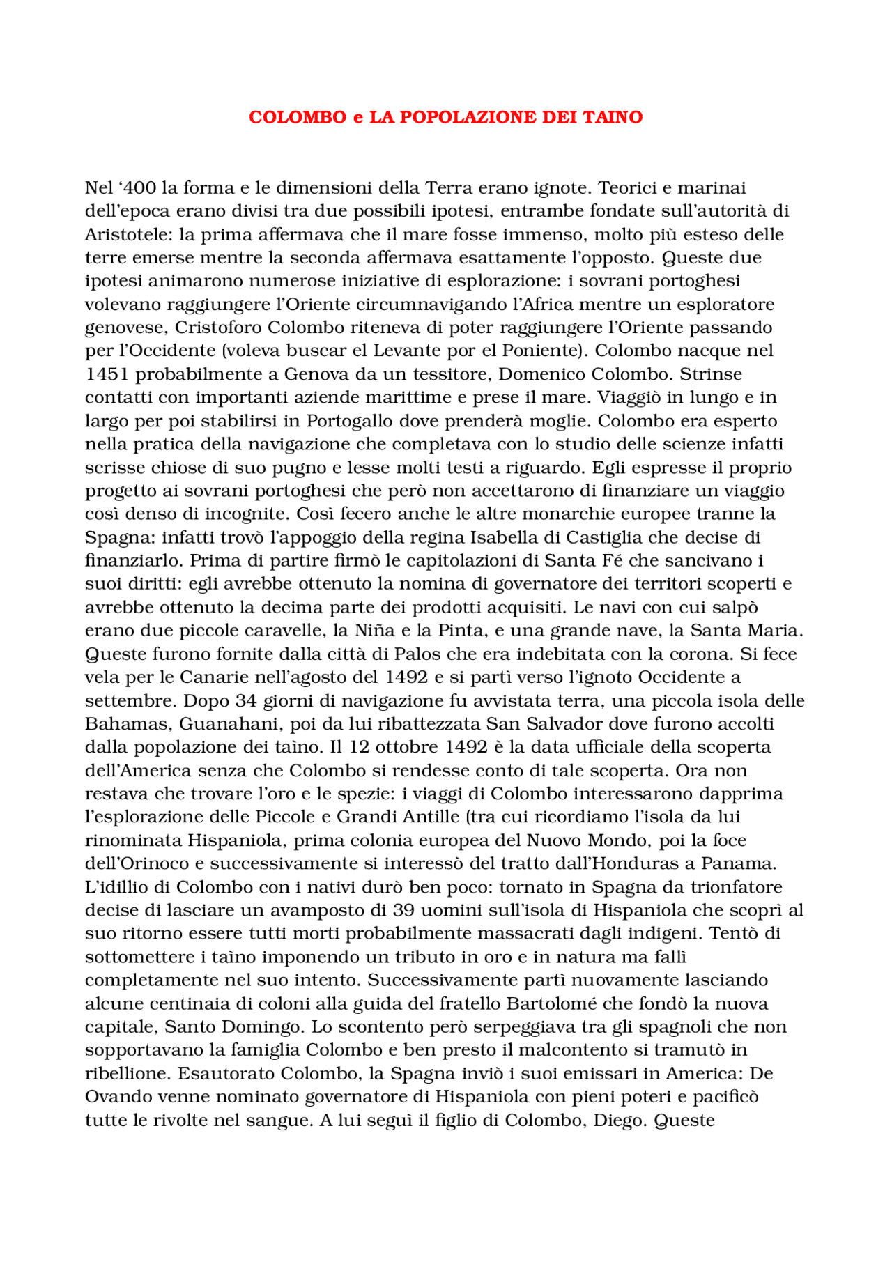 Appunti Di Storia Delle Americhe In Età Moderna Docsity