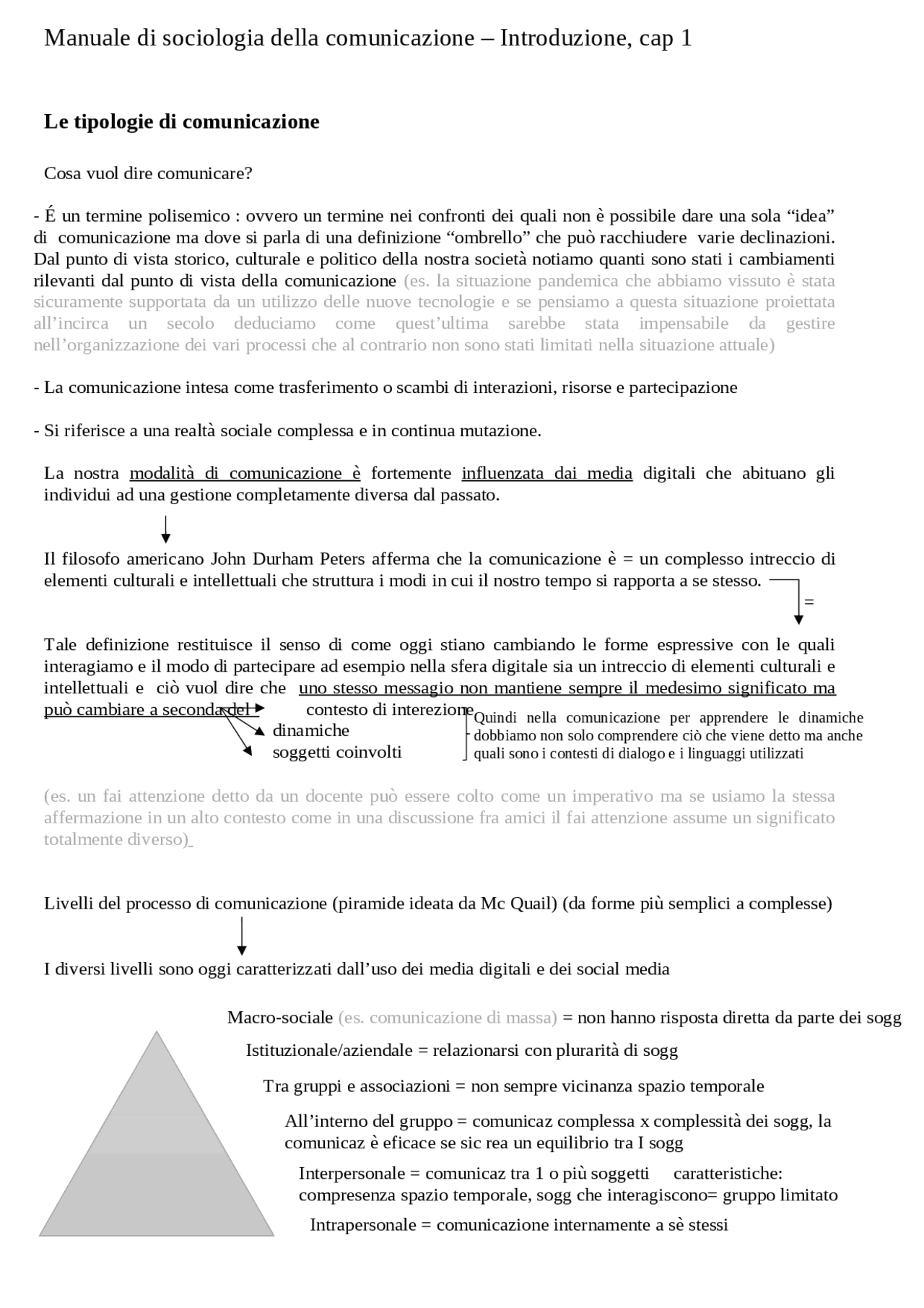 Manuale Di Sociologia Della Comunicazione Livolsi Docsity