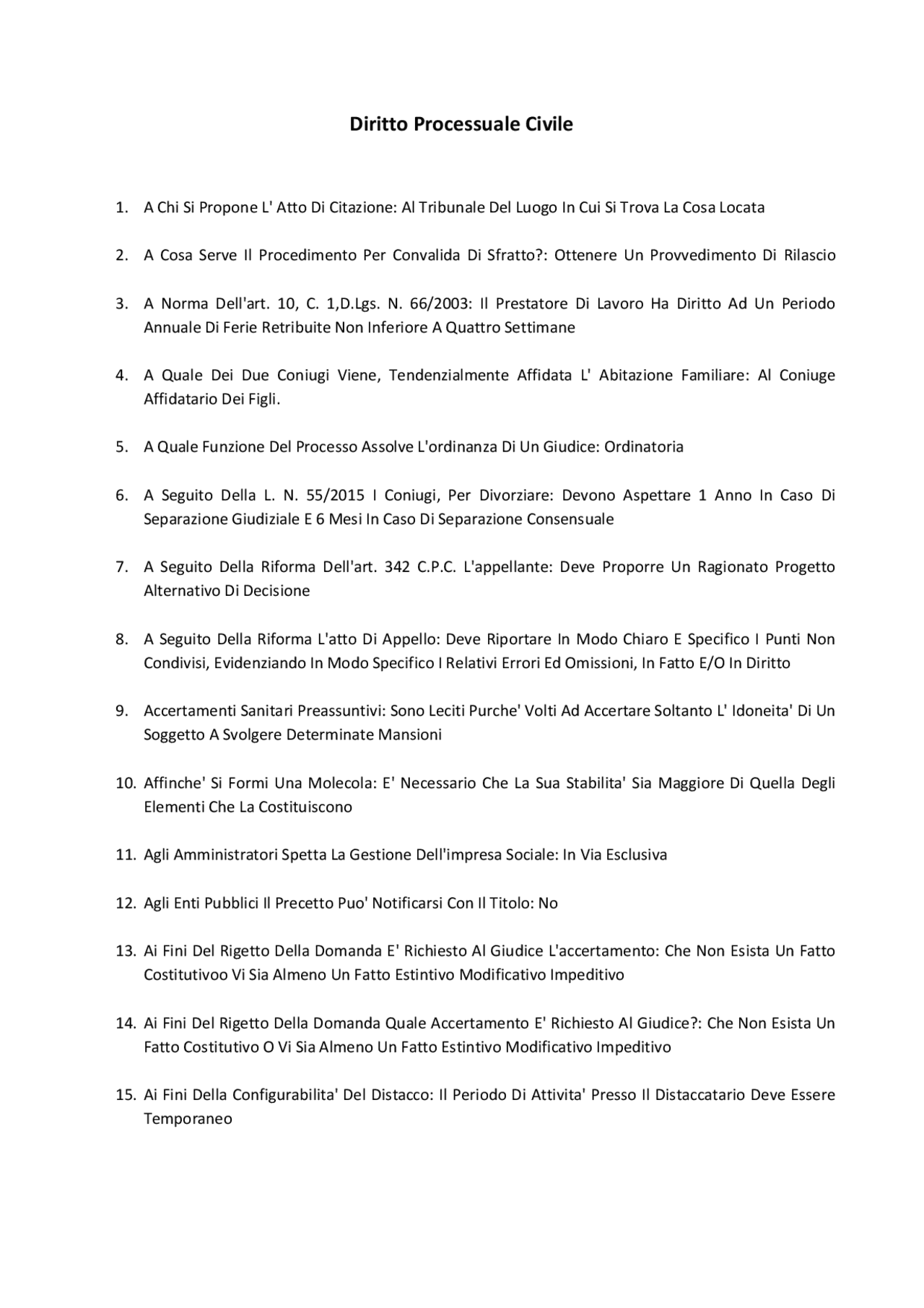 L 14 Diritto Processuale Civile Ius15 Mercatorum Agg 2021 Docsity