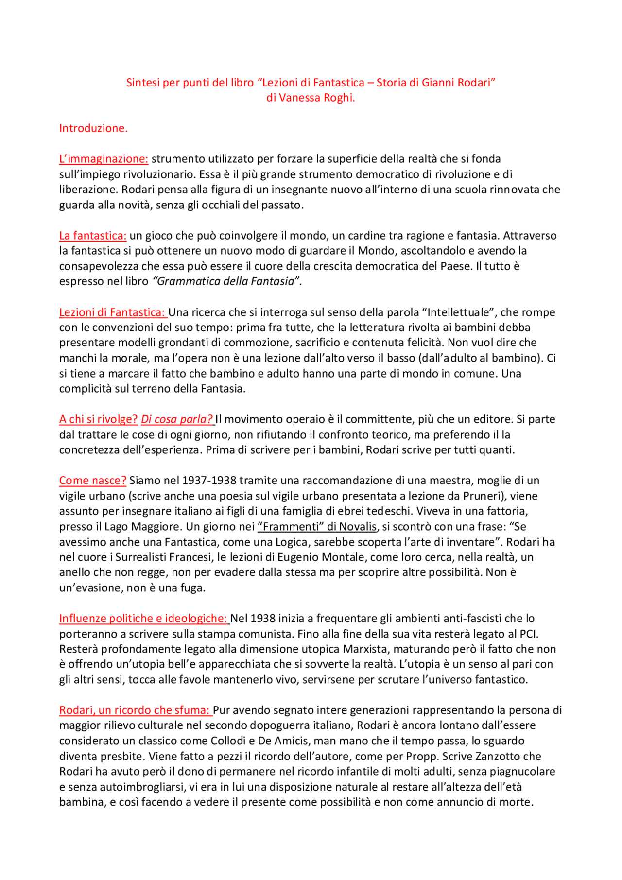 Appunti Di Letteratura Docsity