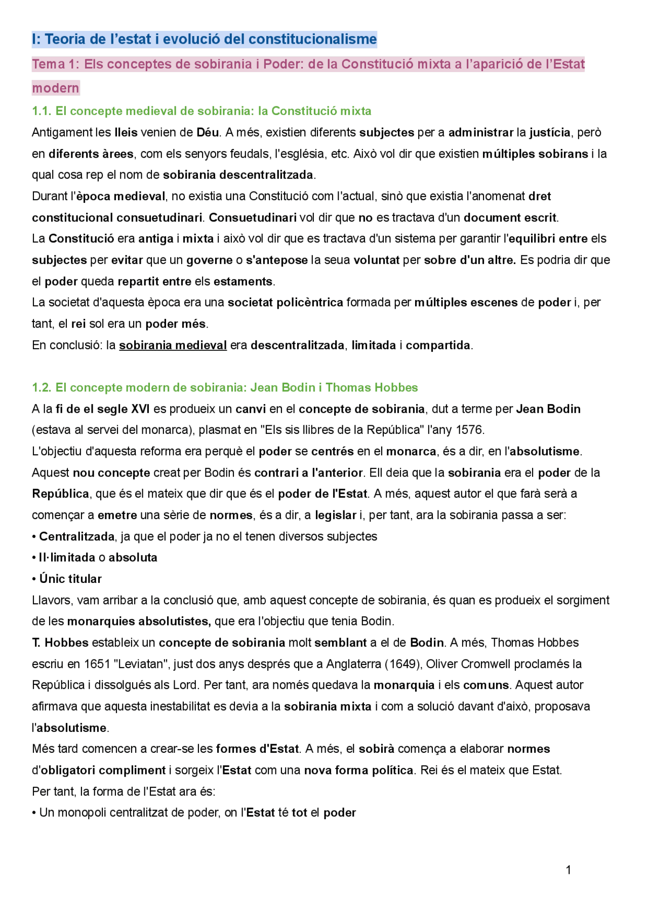 Primer Quatrimestre Apunts Docsity