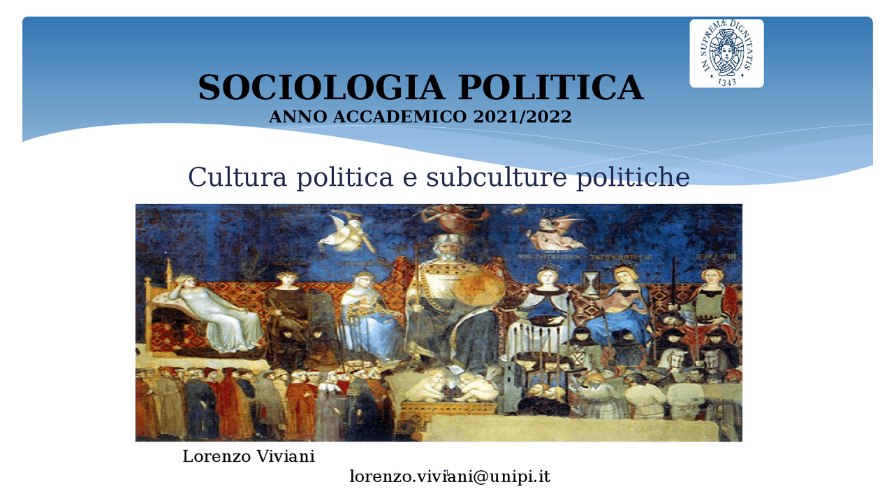 Slide Sociologia Politica Docsity