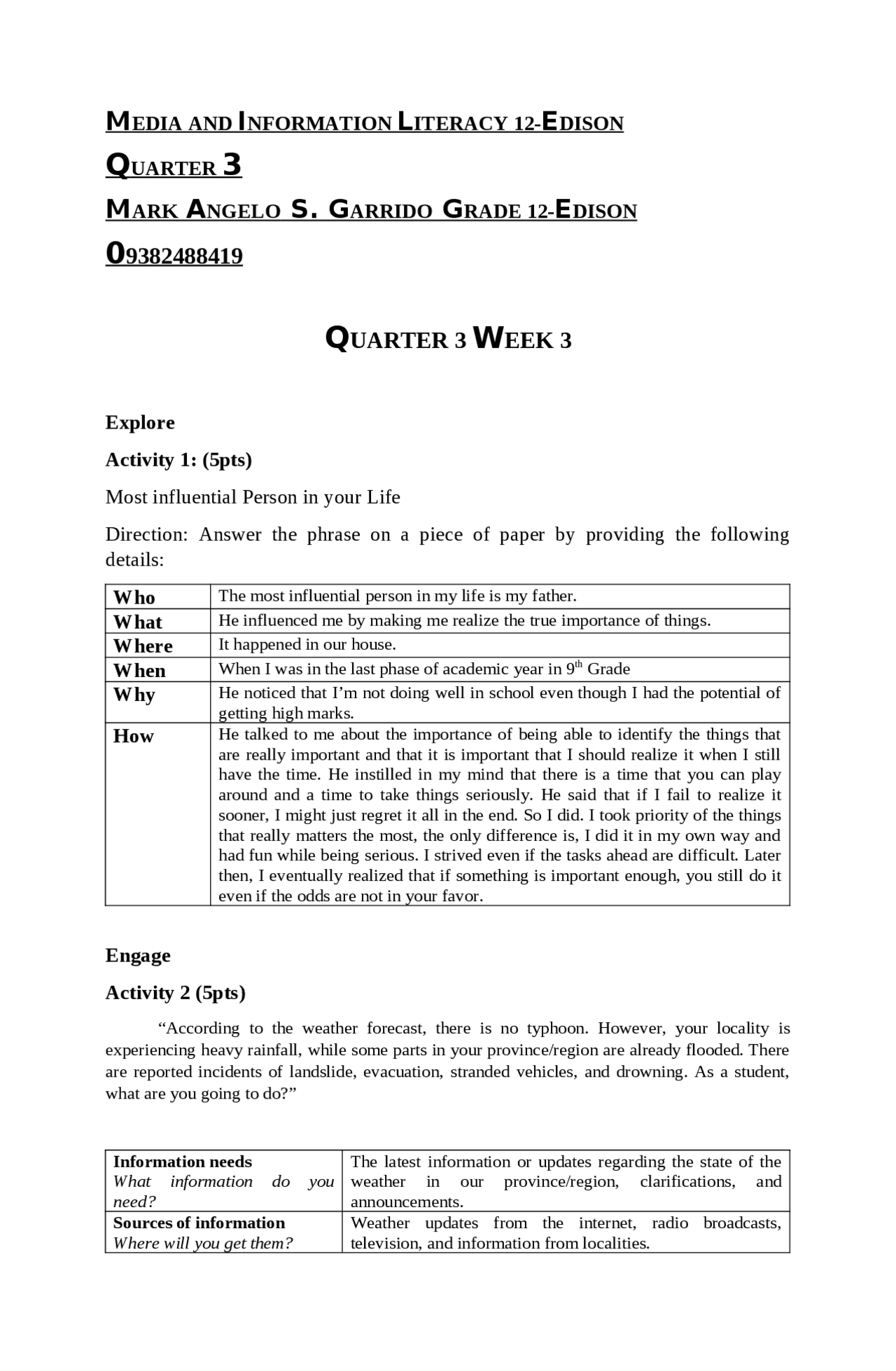 Media and Information Literacy - Docsity