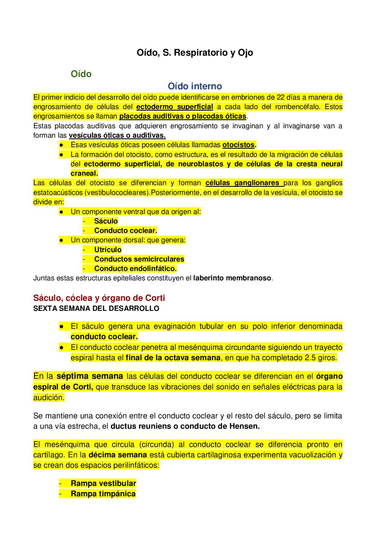 Embriología Médica De Lagman Docsity